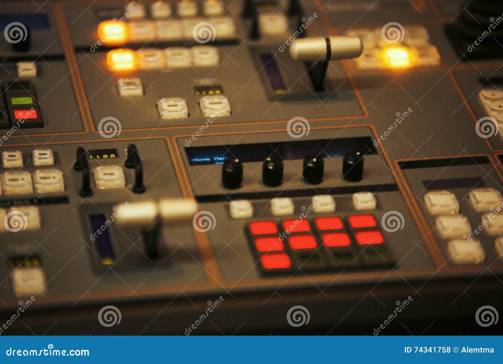 Video Mixing Control Table at Tv Studio Stock Photo - Image of ...