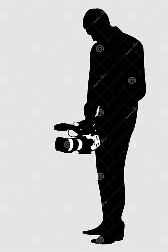 Video operator stock vector. Illustration of tape, television - 474670