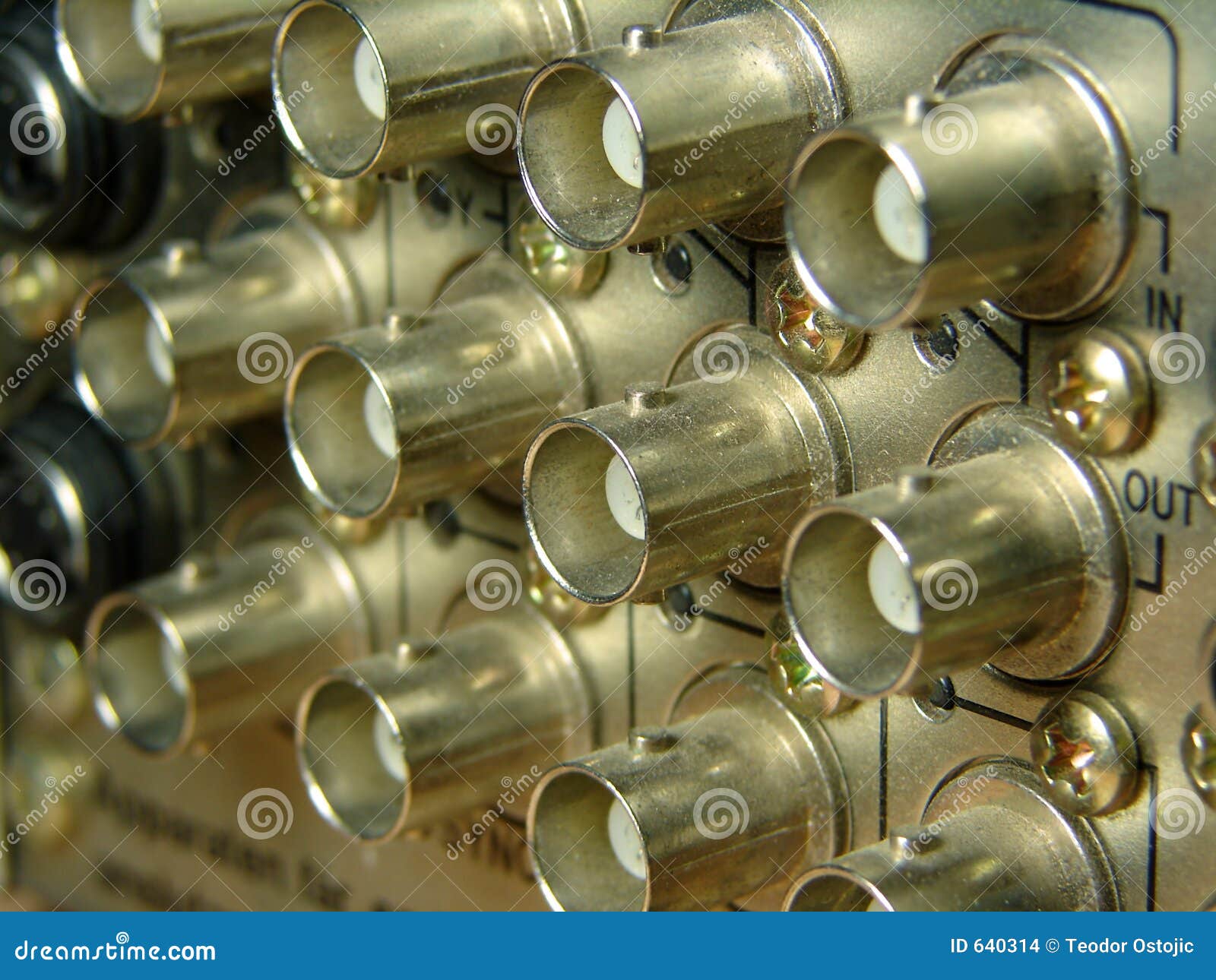 Video patch panel stock photo. Image of digital, electronic - 640314