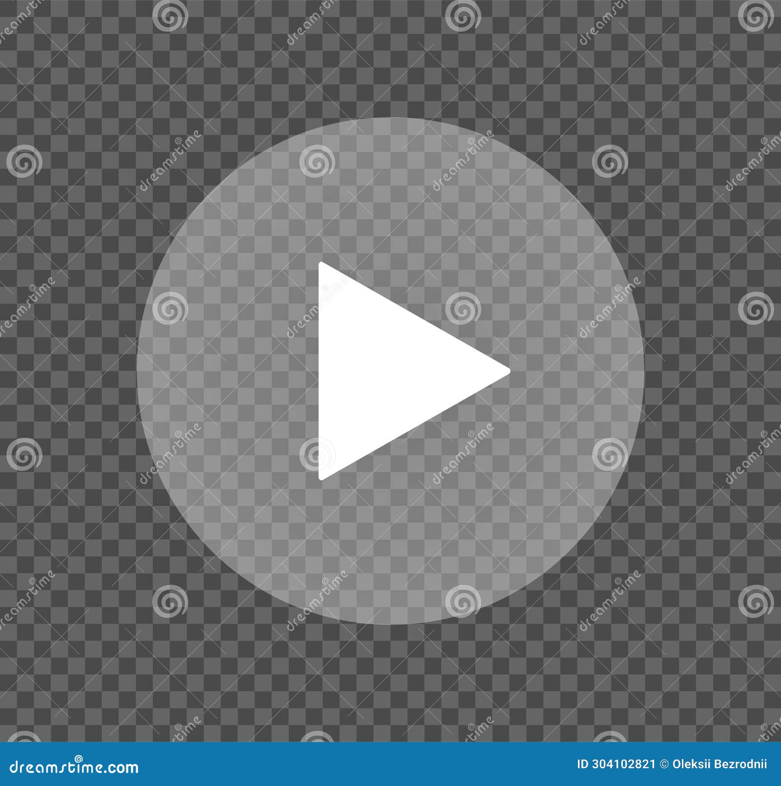 Video Play Transparent Button Icon. Video Play Button Stock ...