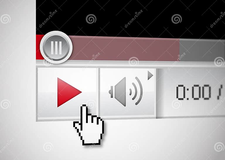 Video player stock illustration. Illustration of duration - 17543738
