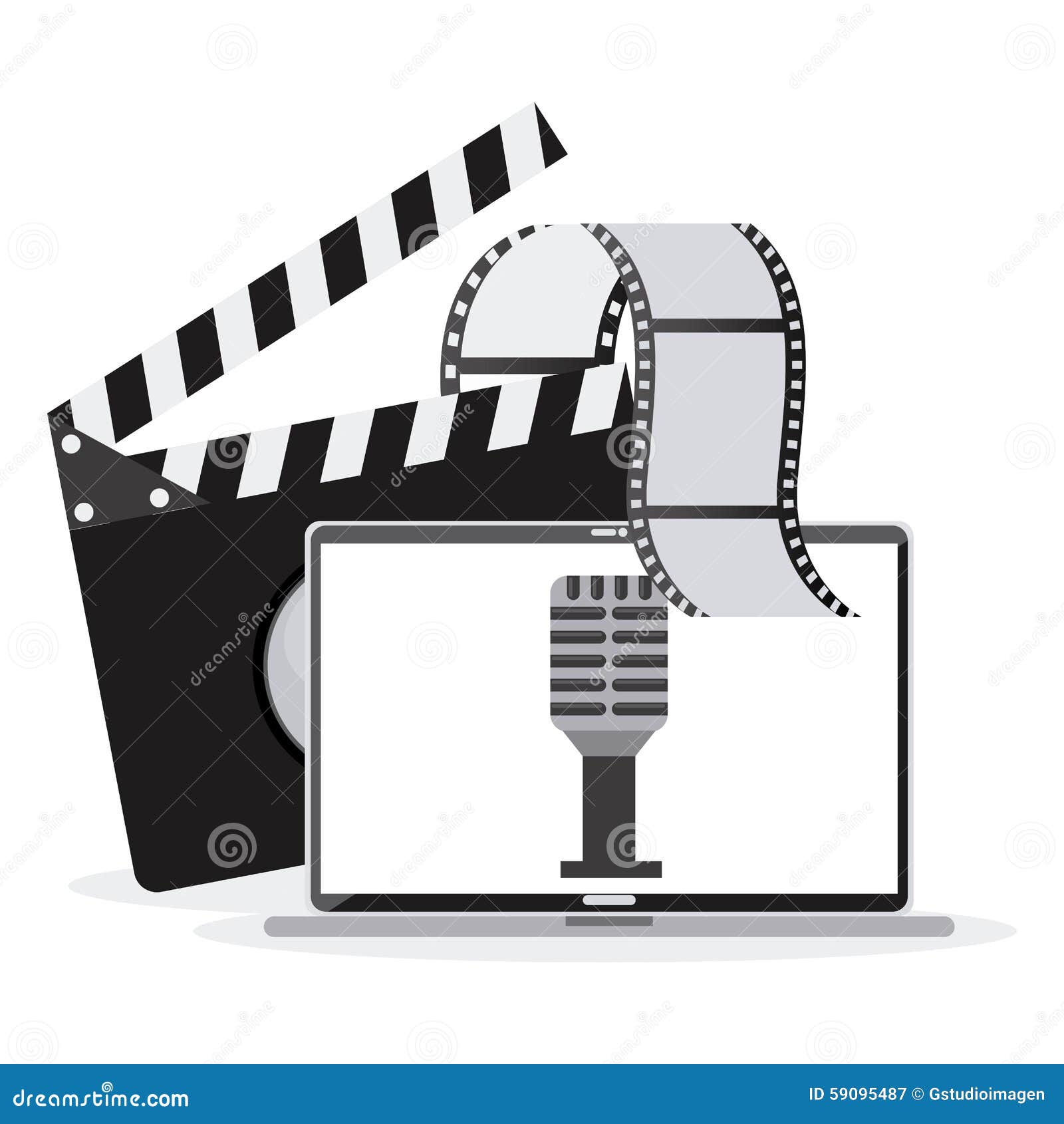 Video player stock vector. Illustration of website, template - 59095487