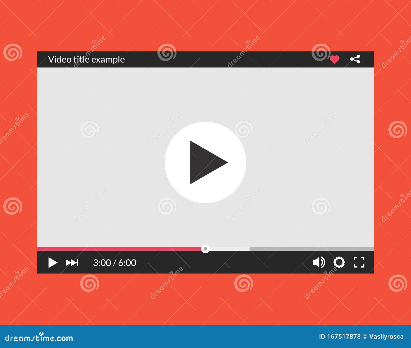Video Player Interface Web Screen Template. Media Player Window Bar ... Video Player Interface Web Screen Template. Media Player Window Bar ...