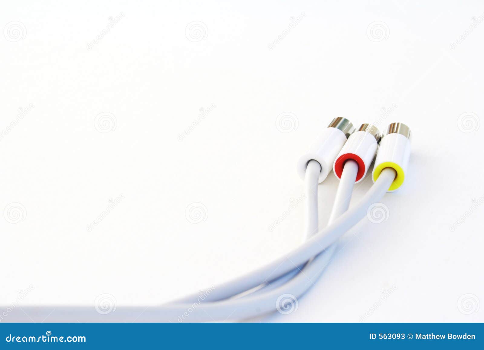 Video Plugs stock image. Image of connect, plug, wire, white - 563093