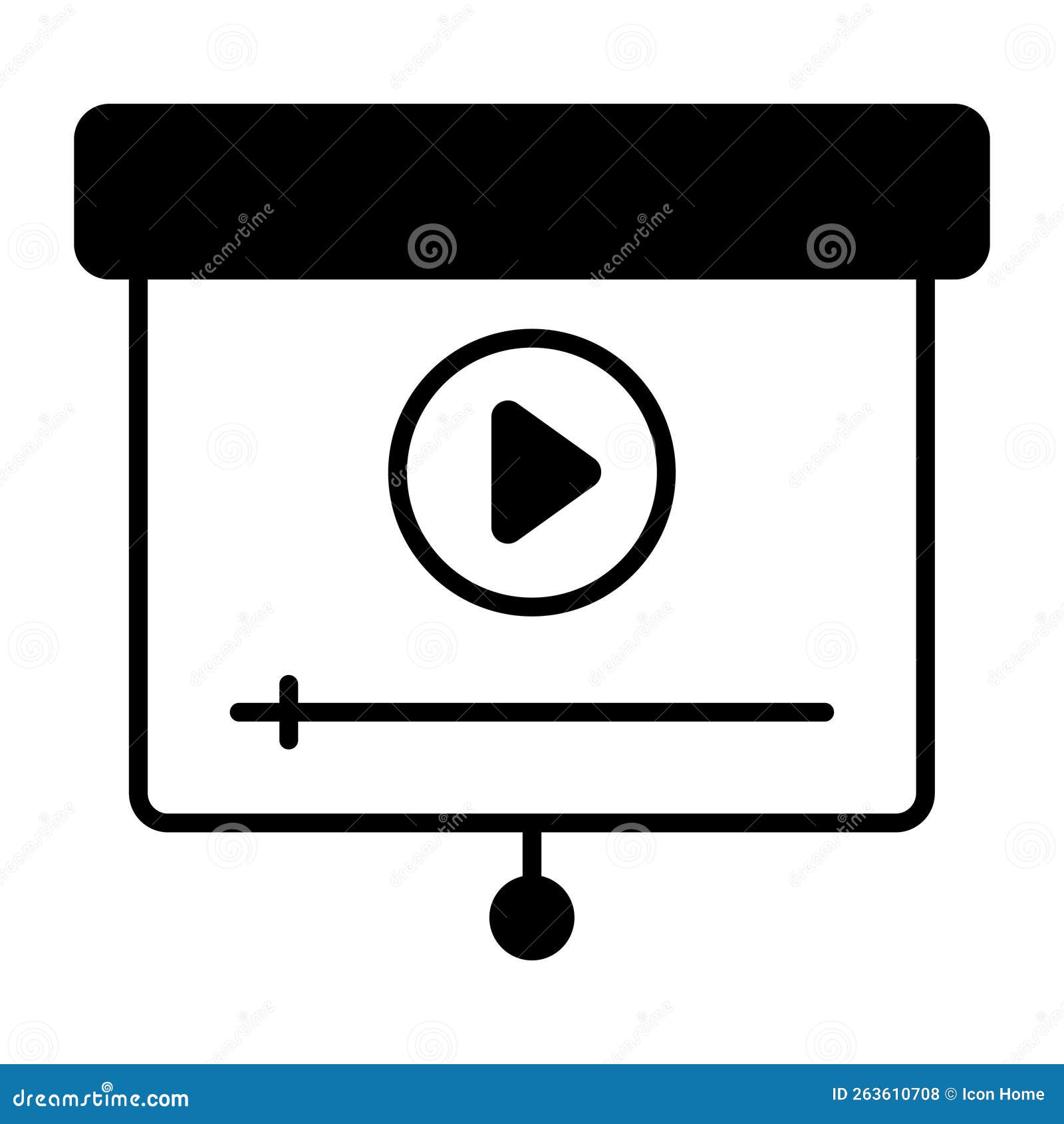 Video Presentation Icon Modern Illustration Stock Vector - Illustration ...