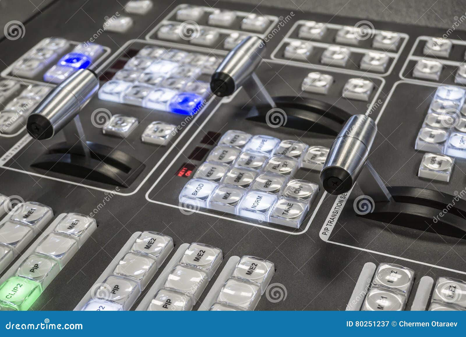 Video Production Switcher of Television Broadcast Stock Image - Image ...