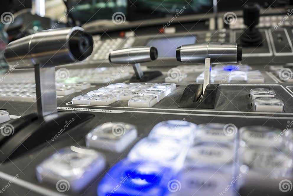 Video Production Switcher of Television Broadcast Stock Photo - Image ...