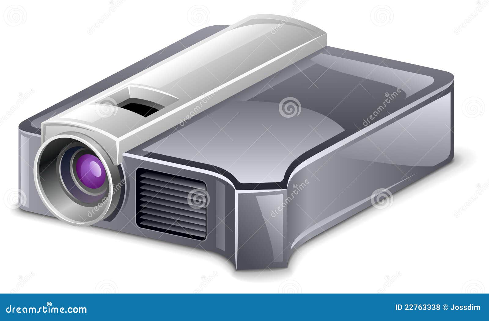 Video Projector stock vector. Illustration of movie, vector - 22763338