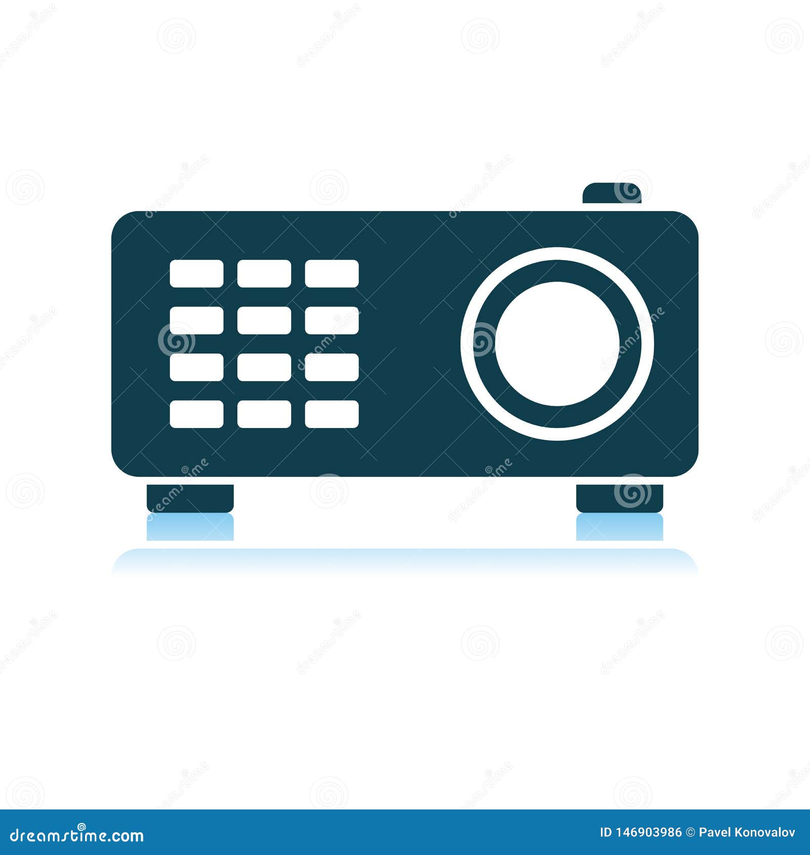 Video Projector Icon stock vector. Illustration of symbol - 146903986