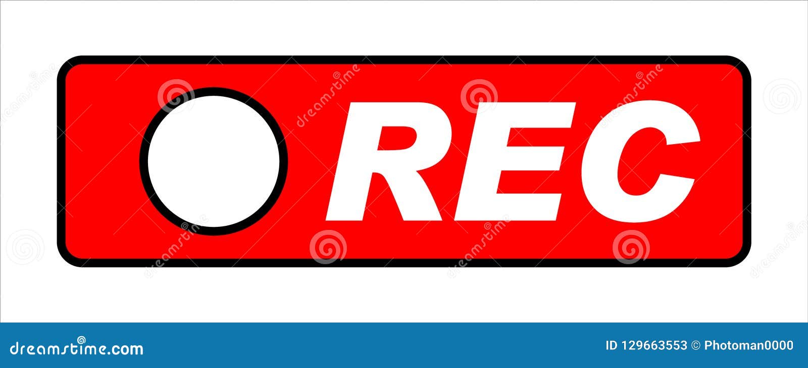 Video record logo stock illustration. Illustration of multimedia ...