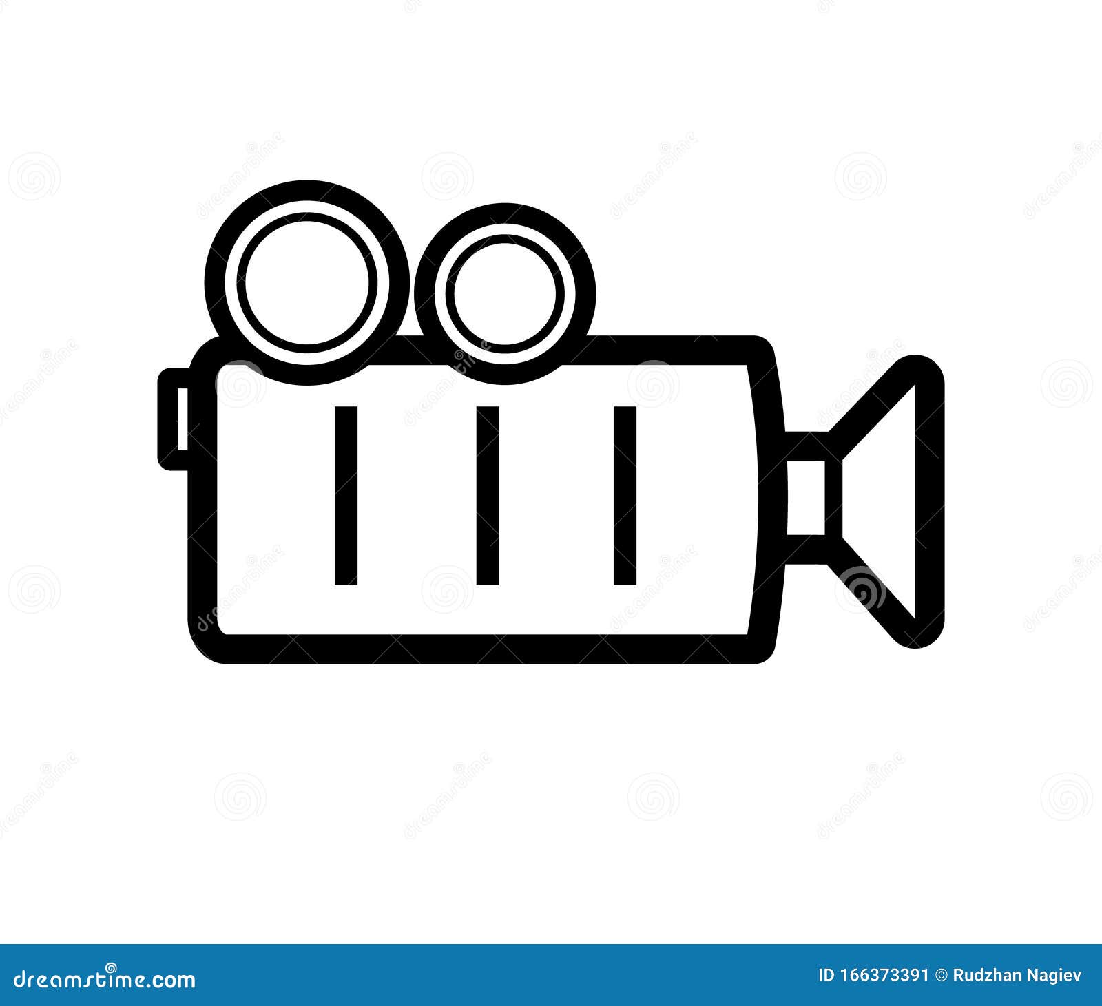 Video Recorder Icon. Flat Vector Illustration. Stock Vector ...