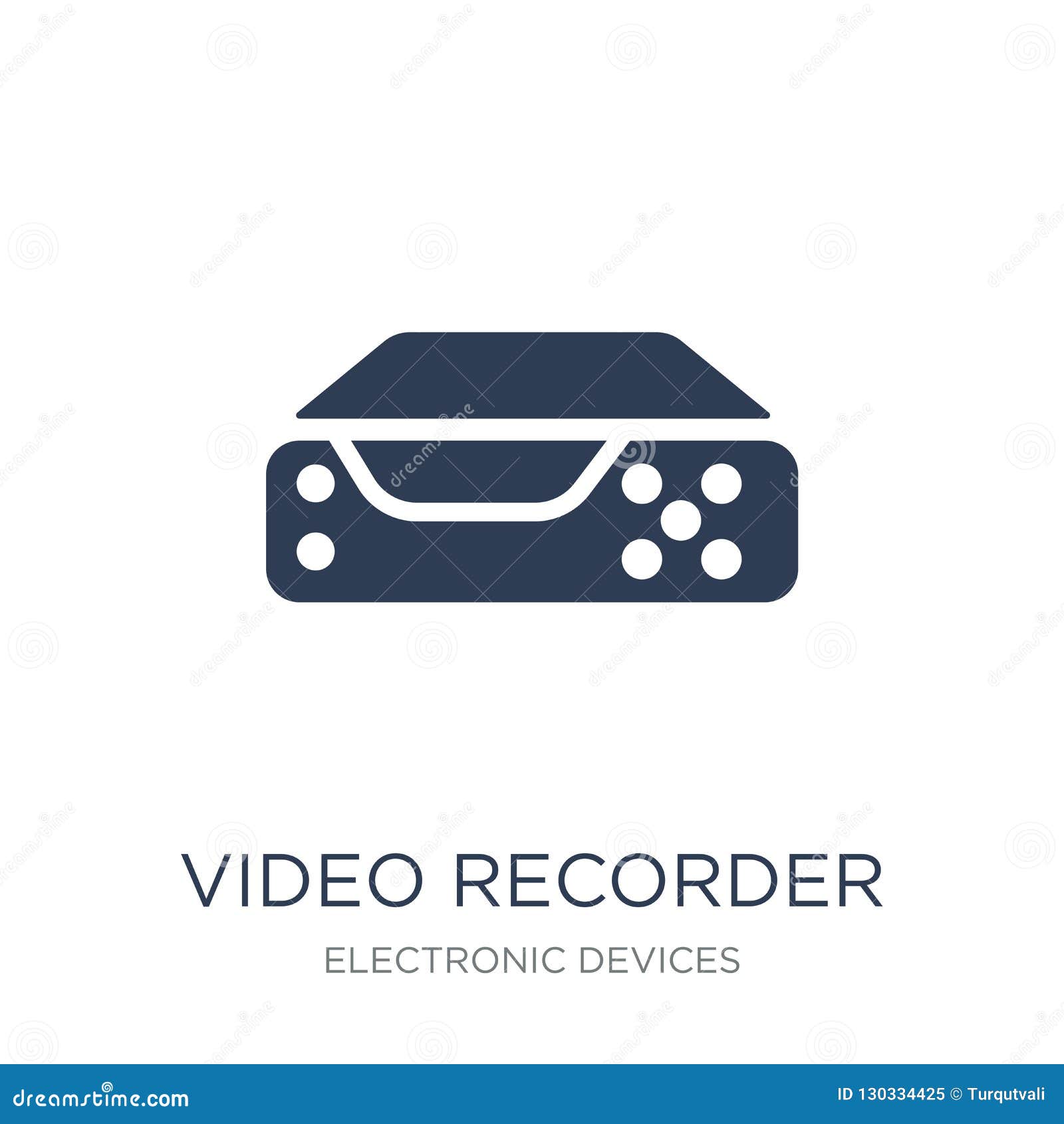Video Recorder Icon. Trendy Flat Vector Video Recorder Icon on W Stock ...