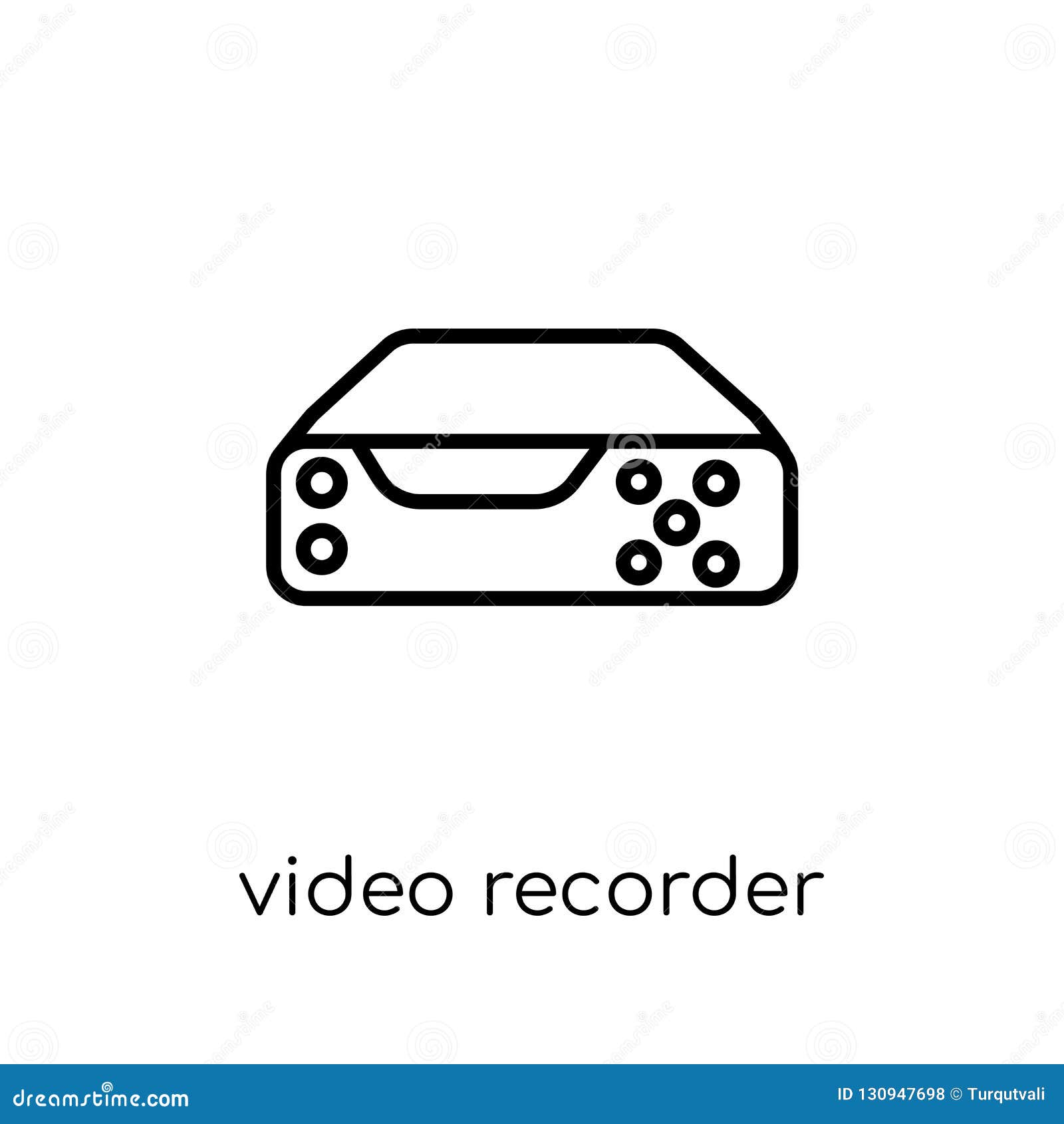 Video Recorder Icon. Trendy Modern Flat Linear Vector Video Recorder ...