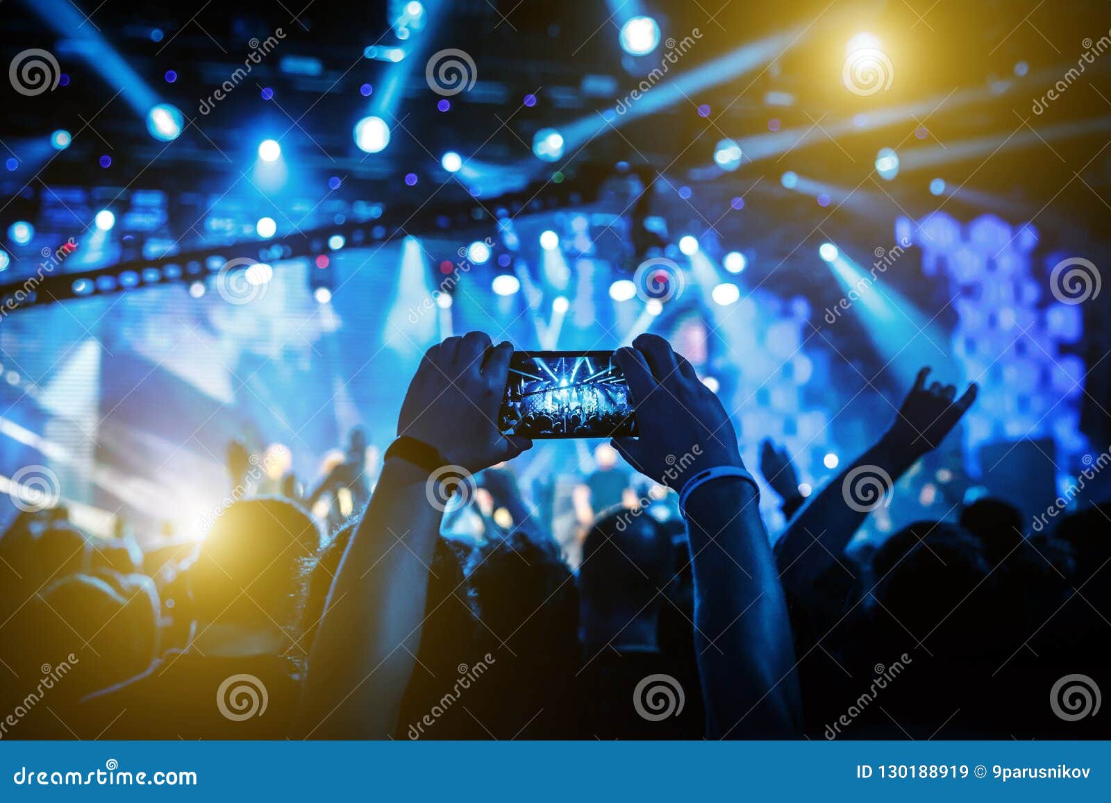 Video Recording of the Concert on Smartphone Stock Image - Image of ...