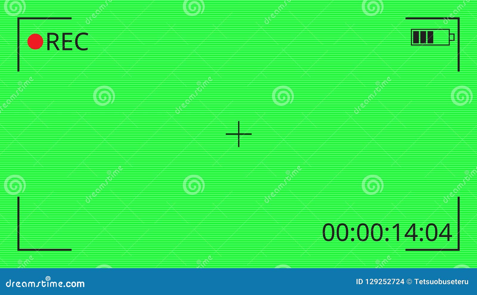 Video Recording Interface. Video Camera Screen UI Stock Vector ...