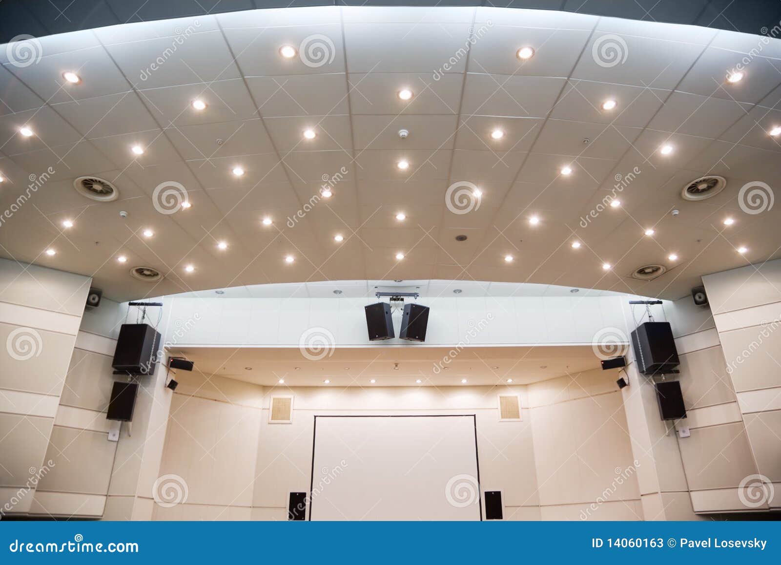 Video Screen and an Audiosystem Stock Image - Image of indoors, display ...