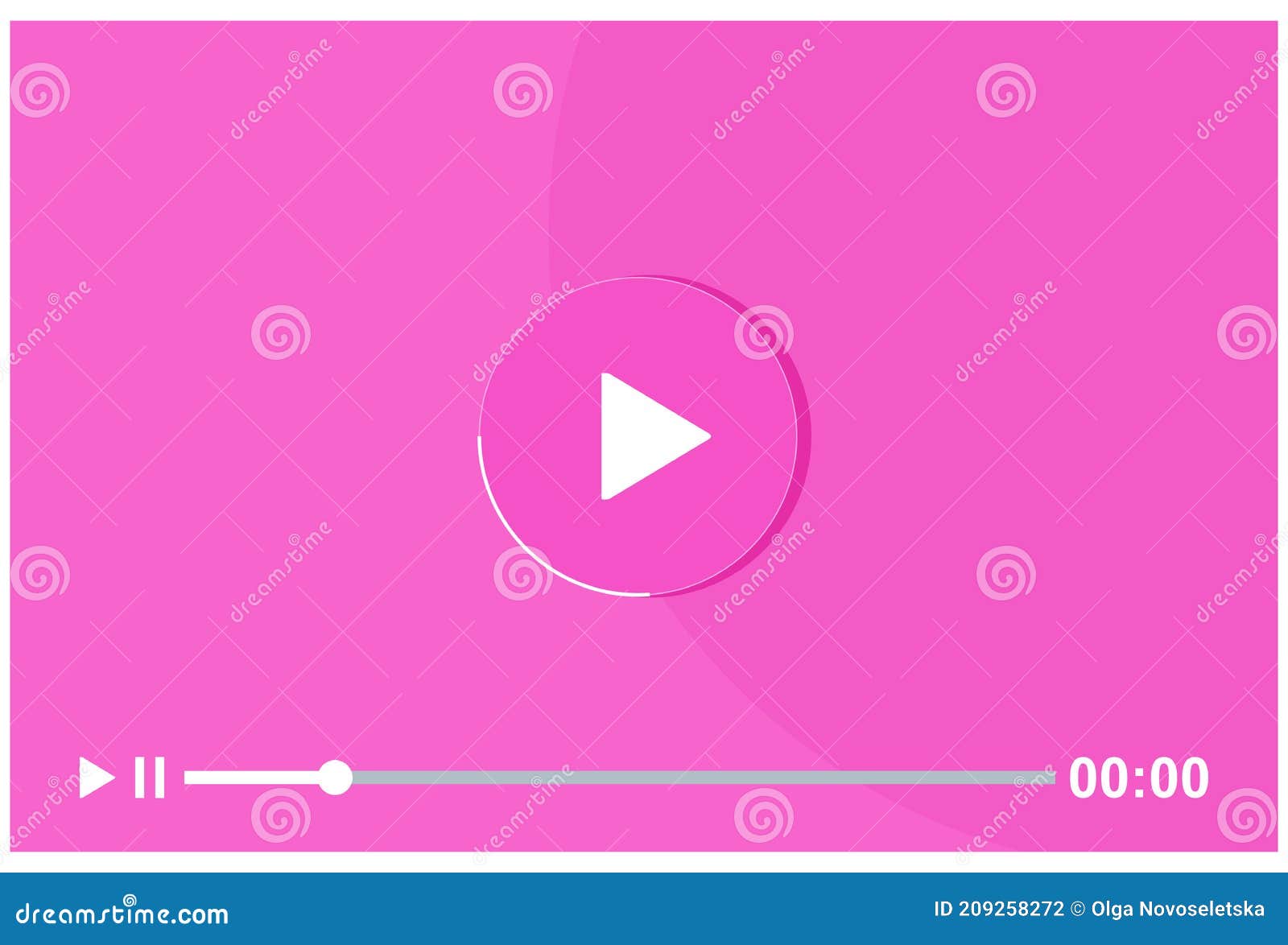 Video Screen Vector Illustration. Video Player or Recorder Stock Vector ...