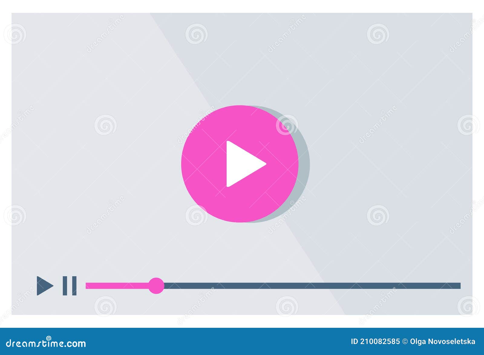 Video Screen Vector Illustration. Video Player or Recorder Stock Vector ...