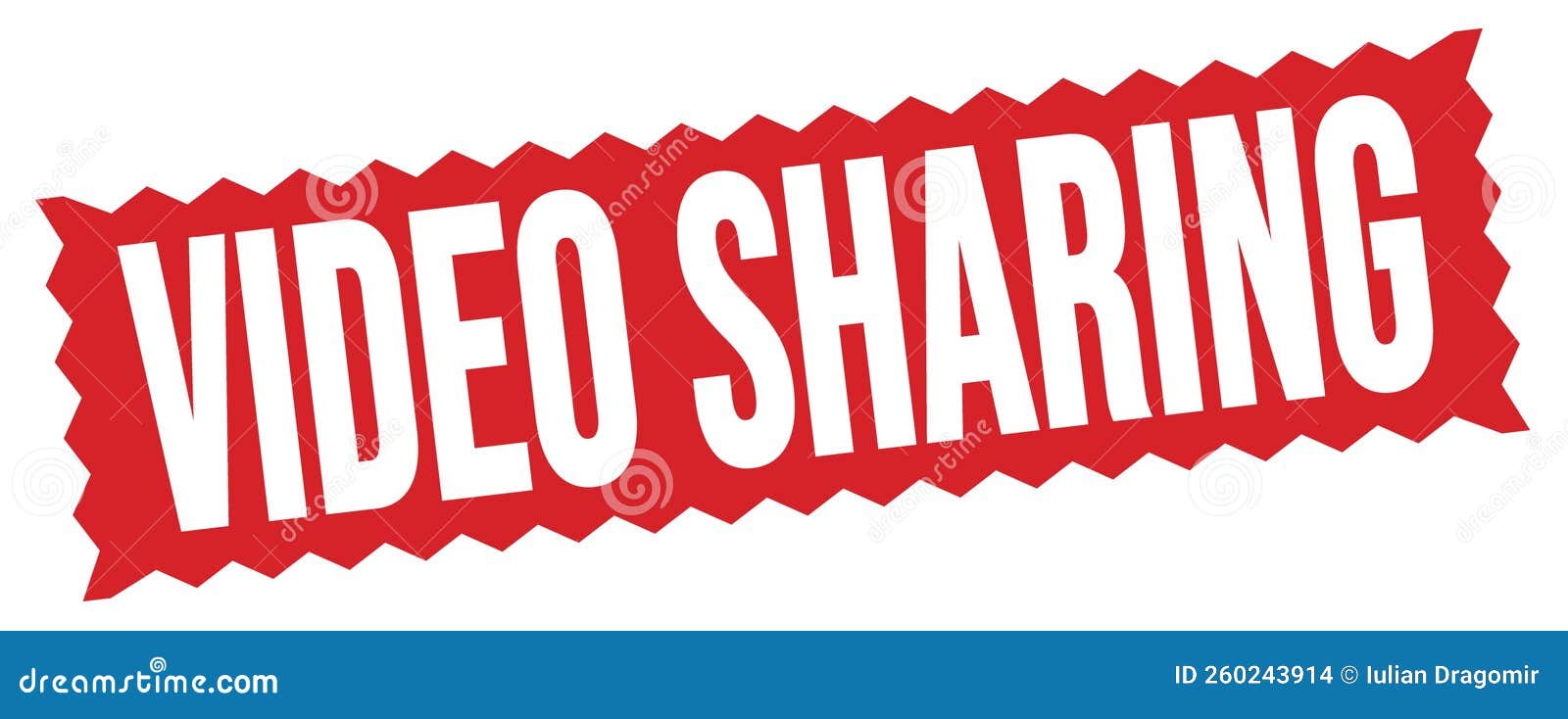 VIDEO SHARING Text Written on Red Stamp Sign Stock Illustration ...