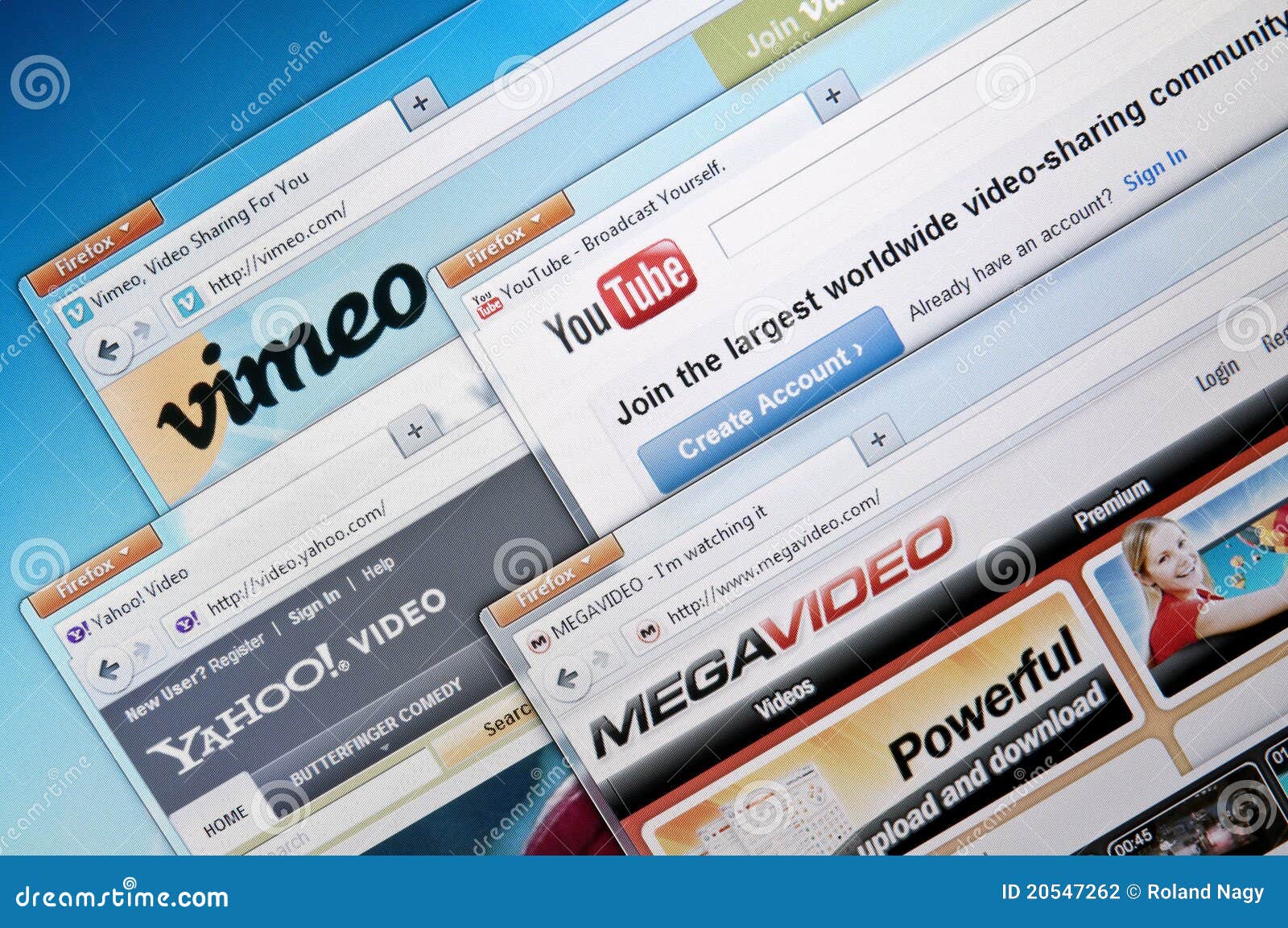 Video-sharing web sites editorial photography. Image of horizontal ...