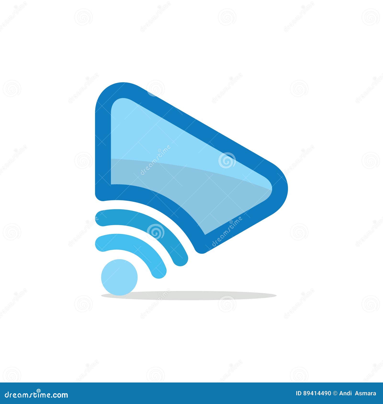 Video Spot stock vector. Illustration of wifi, video - 89414490
