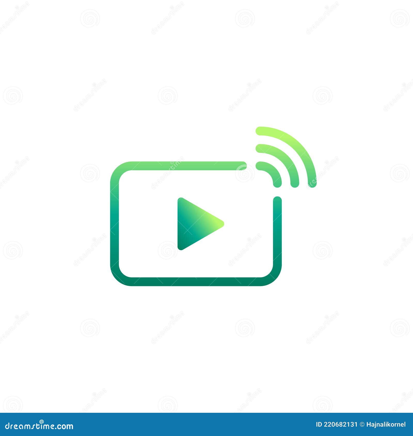 Streaming Icon. Trendy Flat Vector Streaming Icon On White Background ...