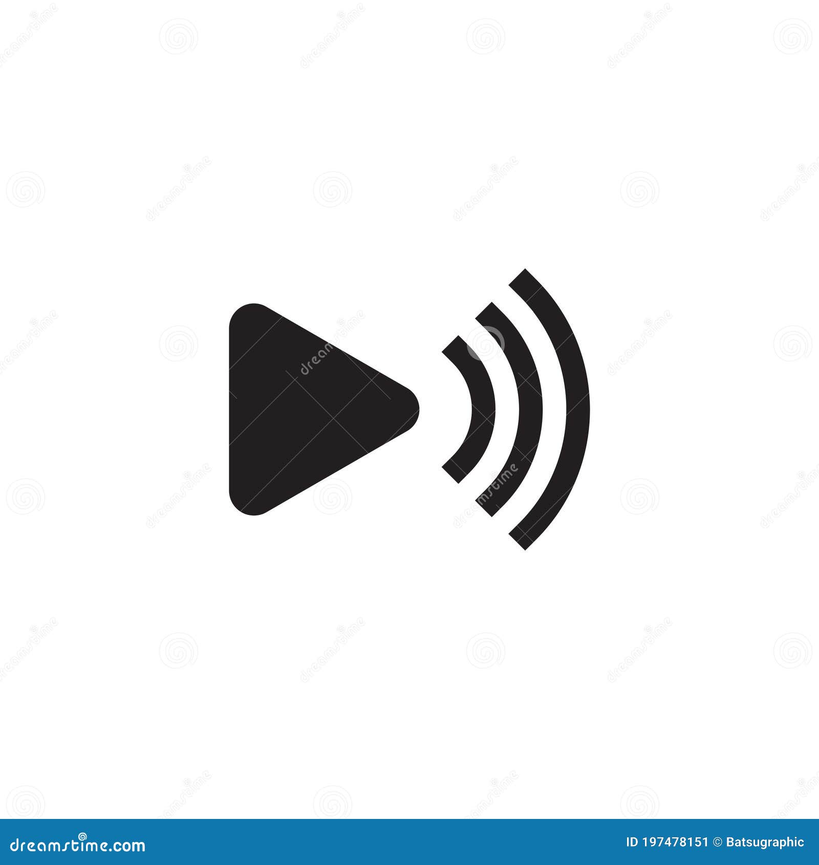 Video Stream Vector Icon Design Template Stock Vector - Illustration of ...