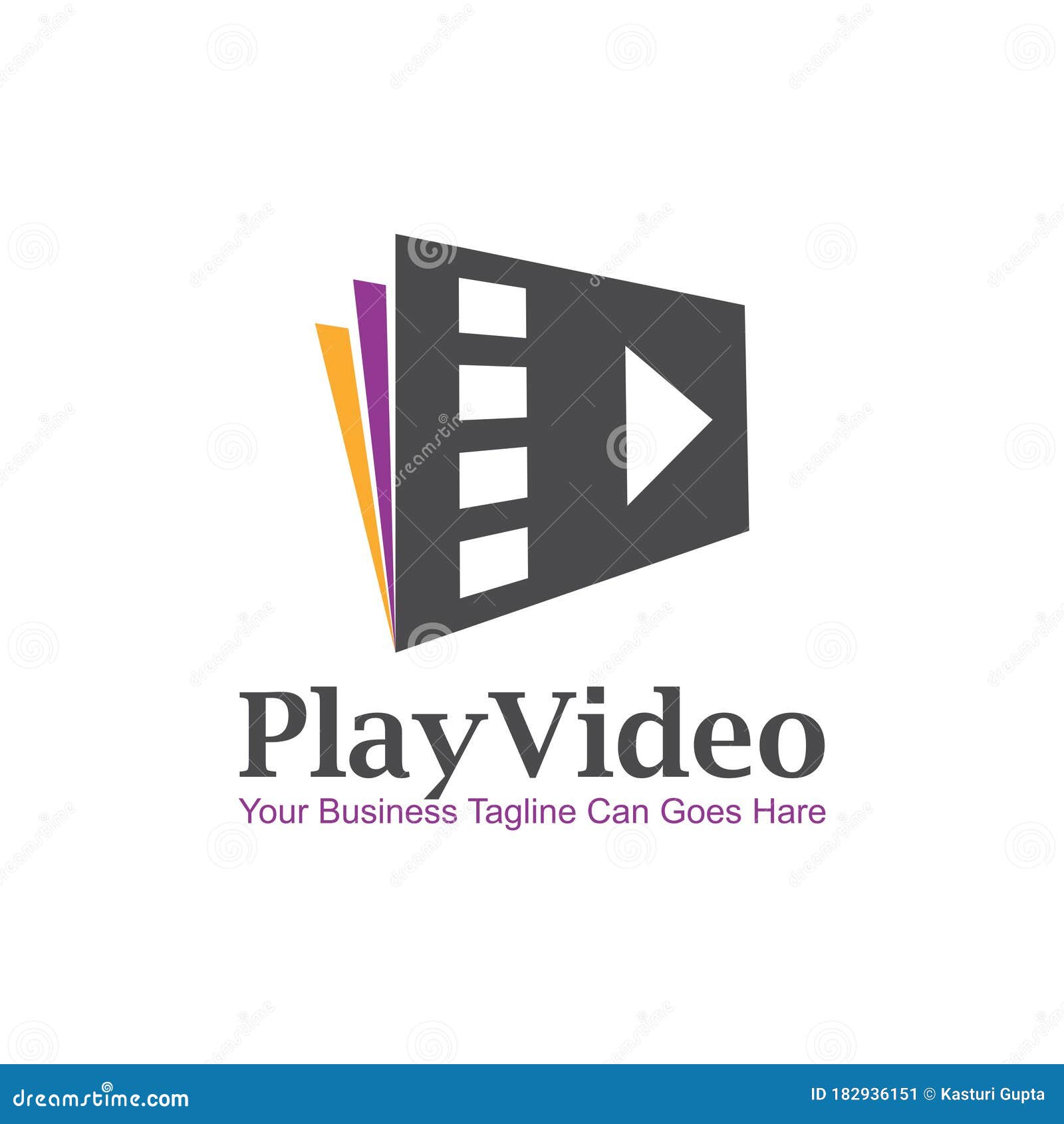 Video Streaming Company Vector Logo Design Template Stock Vector ...