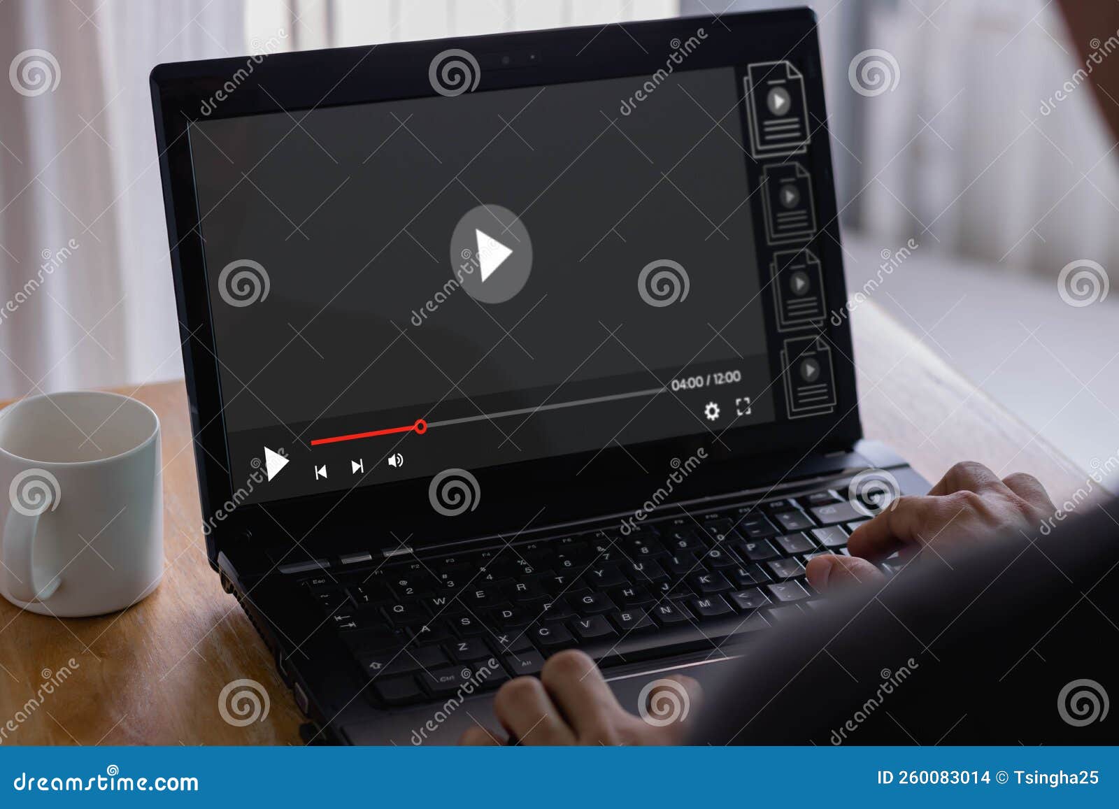 Video Streaming Online, Live Concert, Show or Tutorial, Businessman ...