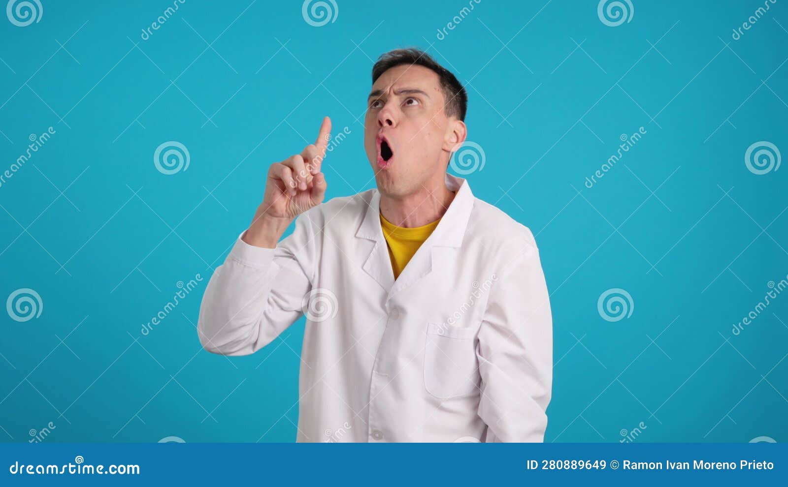 Mad Scientist Laughs Thinking Up Ideas Stock Video - Video of ...