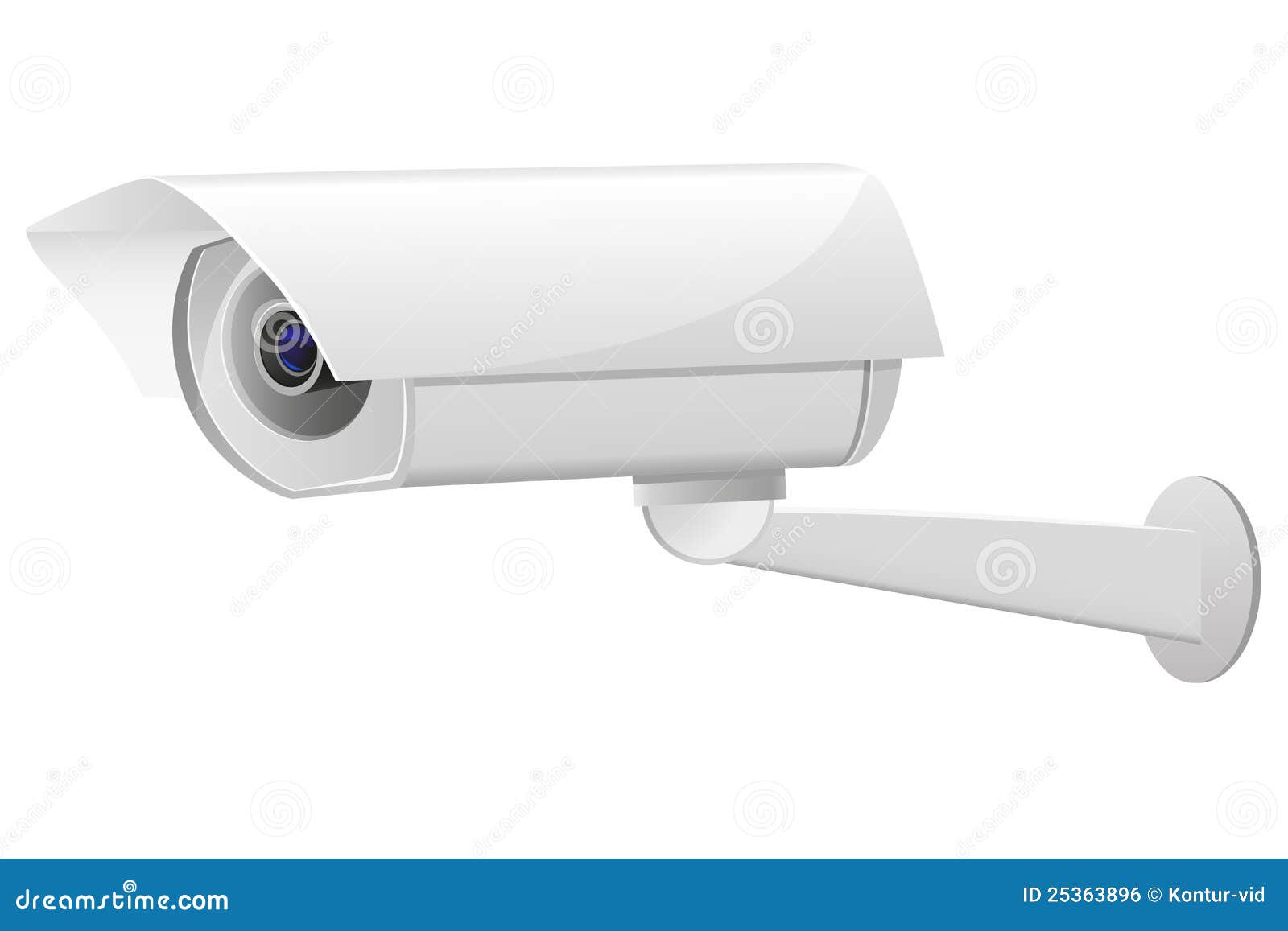 Video Surveillance Camera Vector Illustration Stock Vector ...