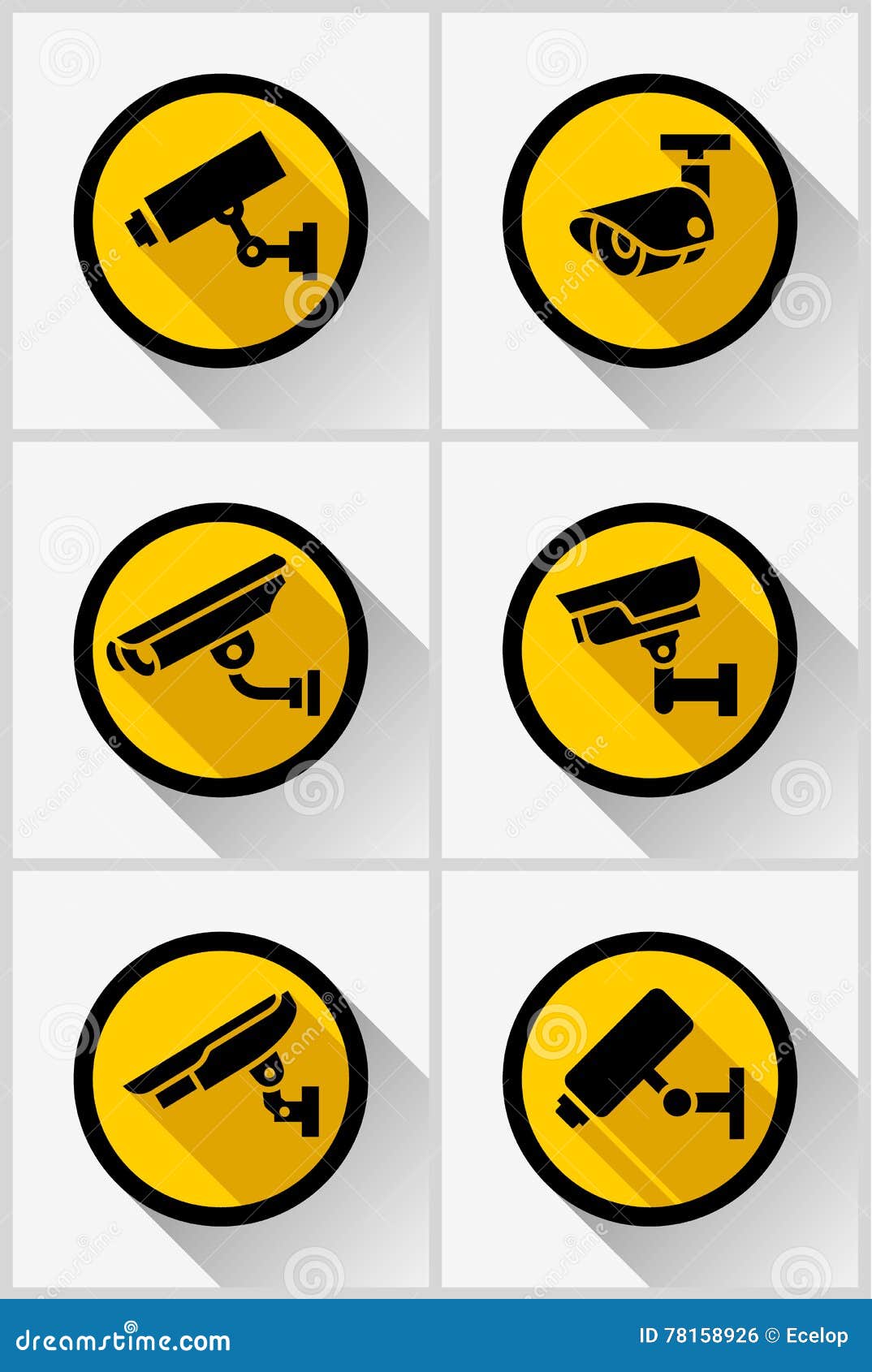 Video surveillance stock vector. Illustration of observe - 78158926