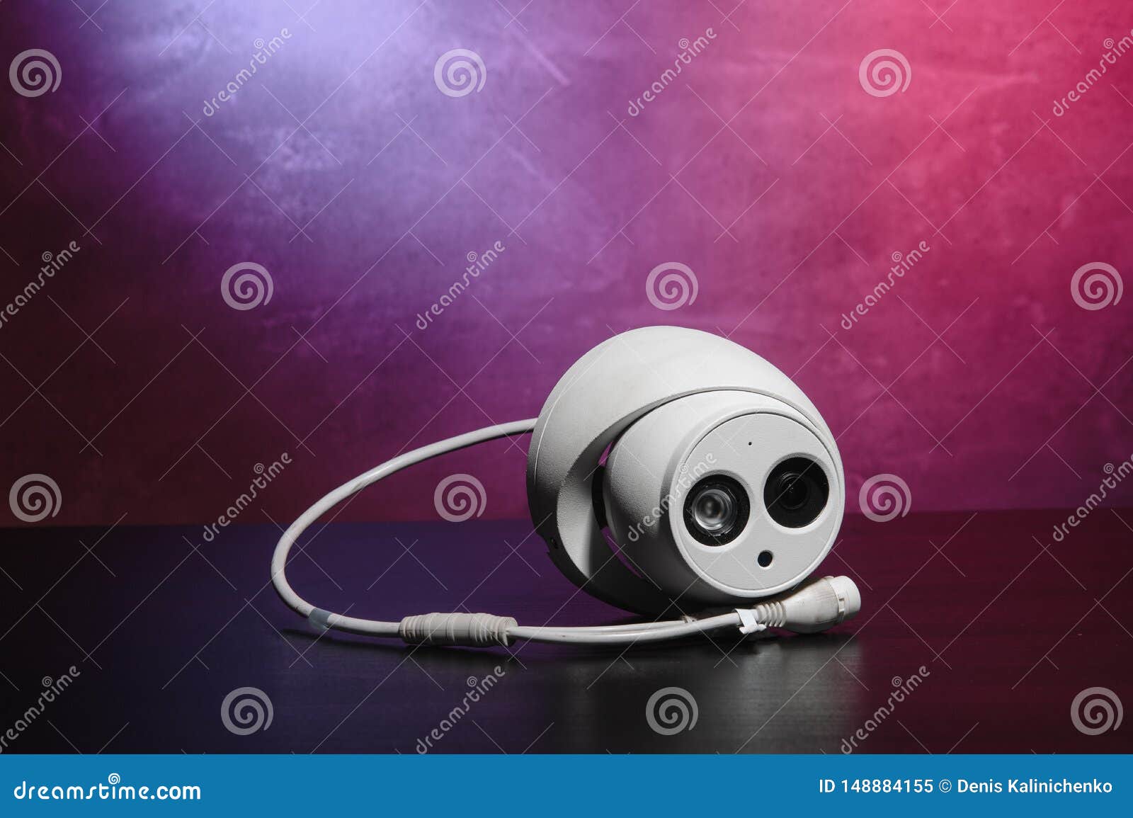 Modern Security Camera. Video Surveillance Security Cameras Stock Image ...