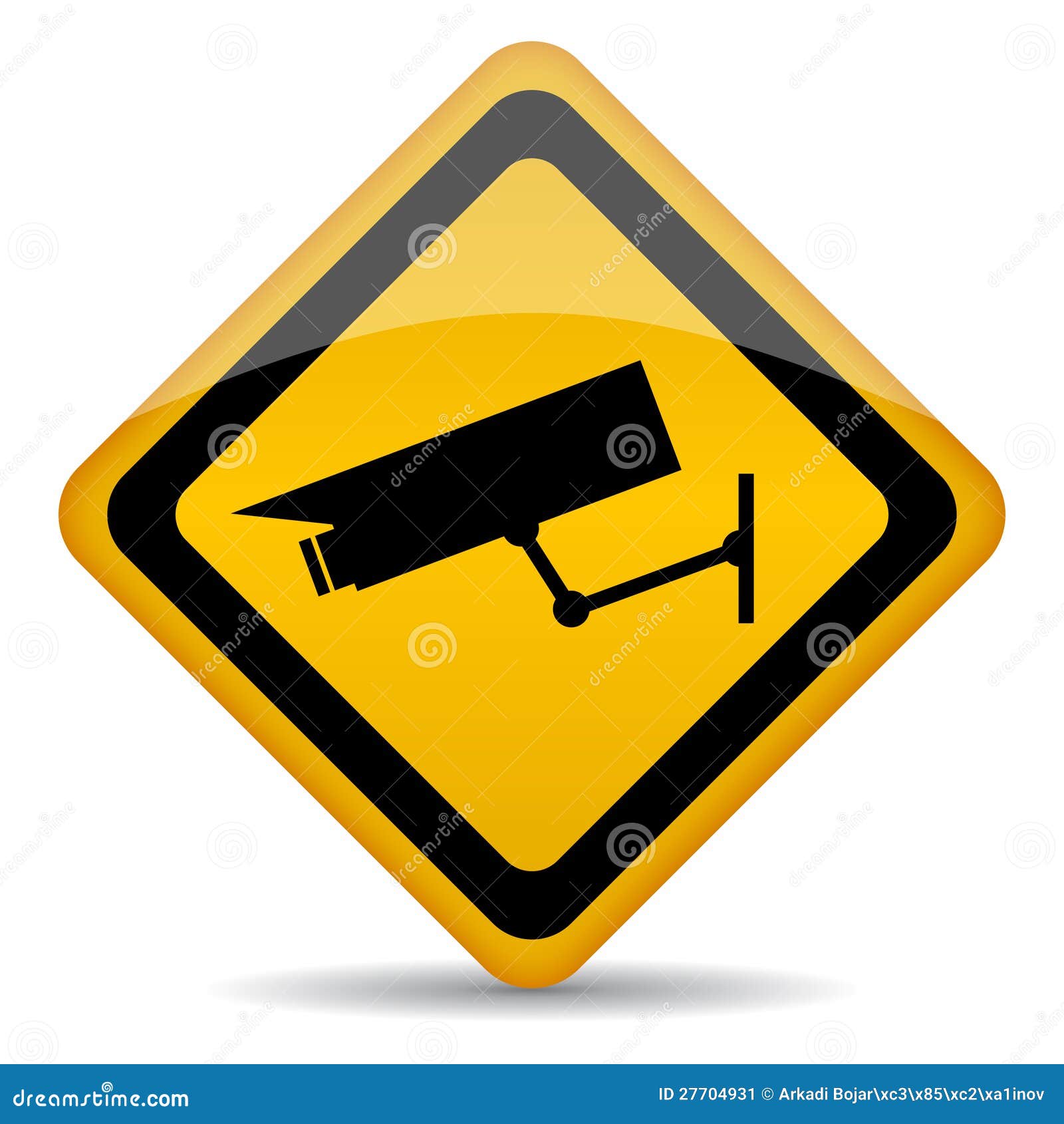 Security Notice Burn Hazard Safety,Do Not Touch Label Sign On White ...