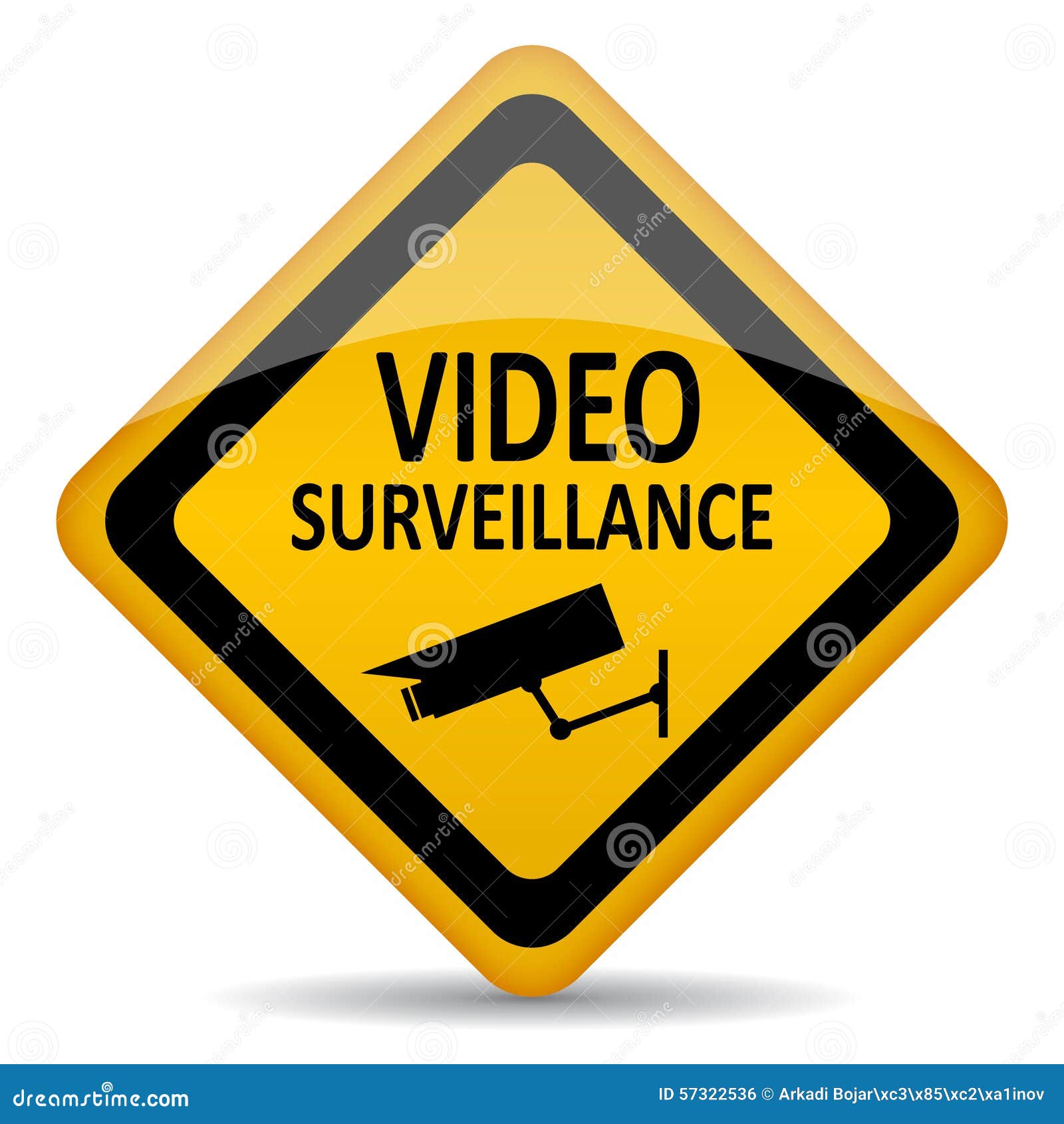 CCTV Labels, Set Symbol Security Camera Pictogram Vector Illustration ...