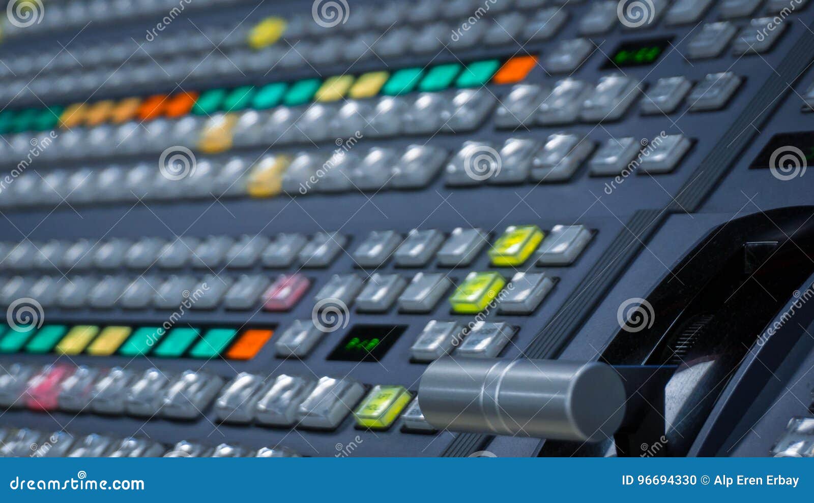 Video Switcher with a Lot of Color Buttons Stock Photo - Image of audio ...