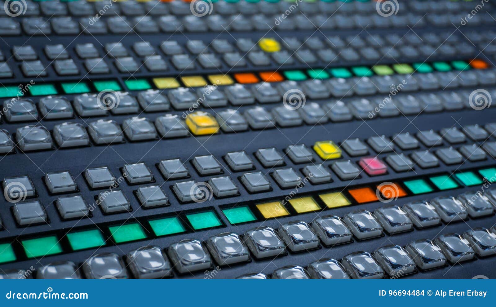 Video Switcher with a Lot of Color Buttons Stock Photo - Image of medya ...
