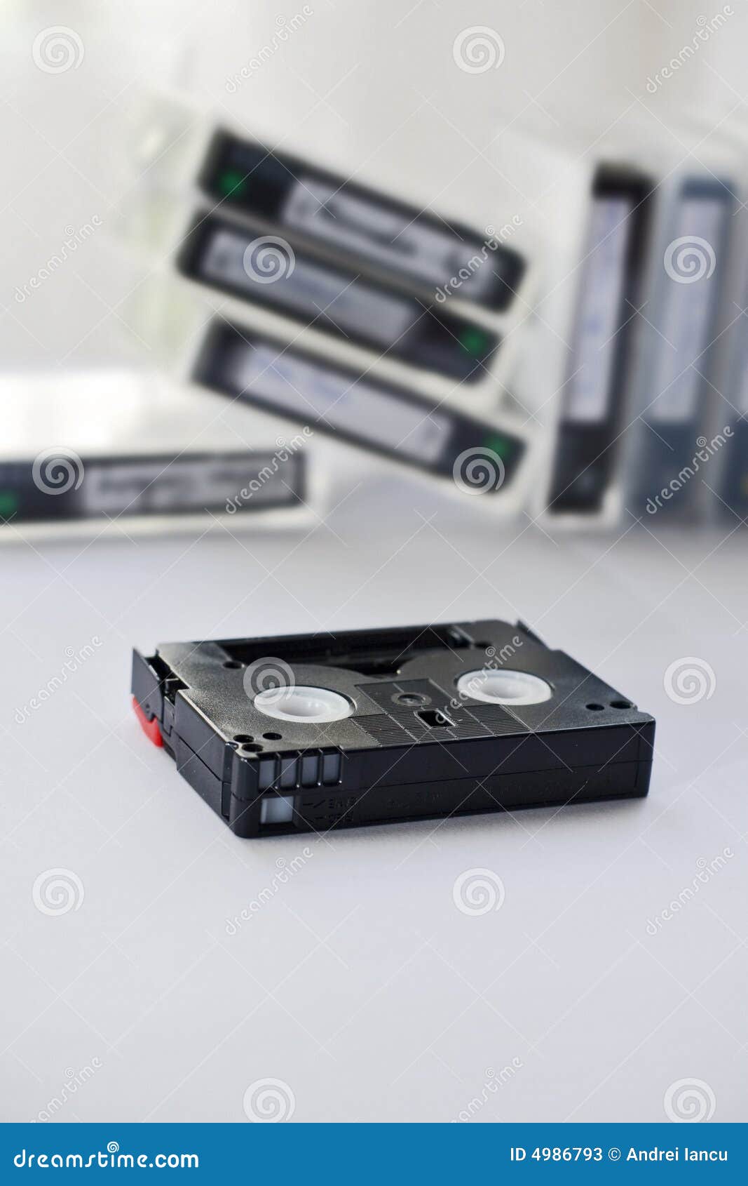Video tape stock image. Image of black, cassette, mini - 4986793