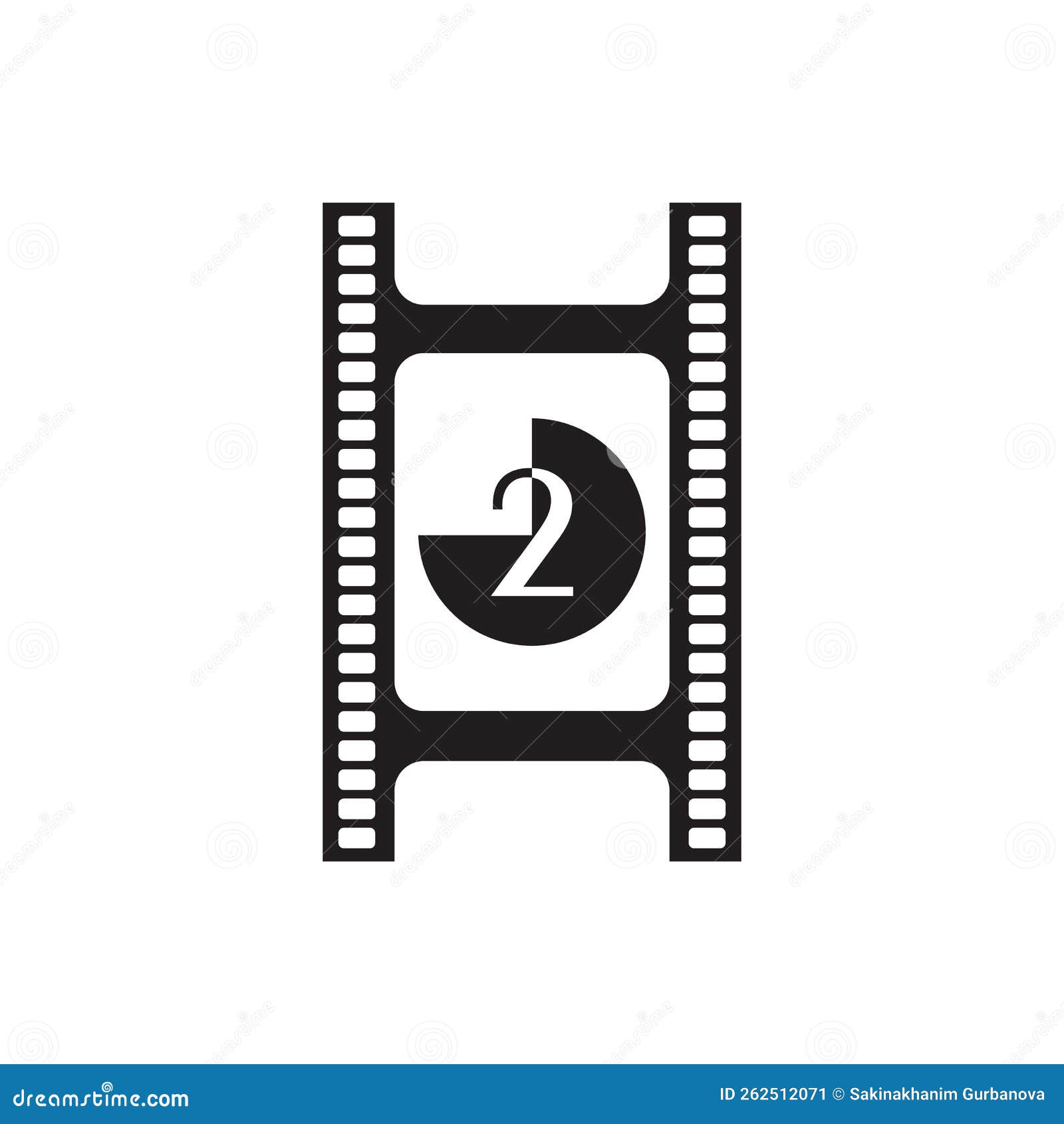 Video tape icon stock illustration. Illustration of icon - 262512071