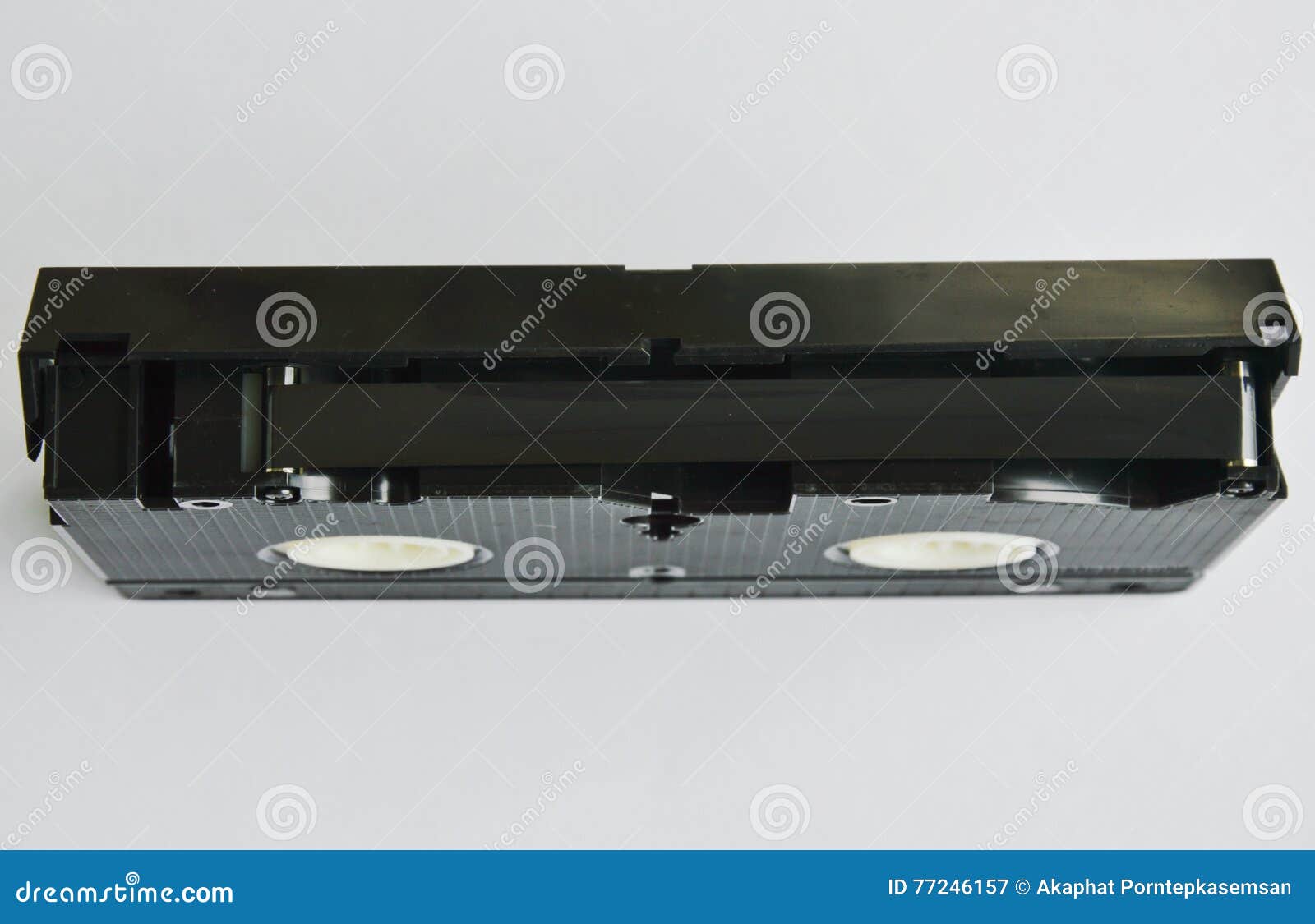Video Tape Recorder on White Background Stock Image - Image of plastic ...