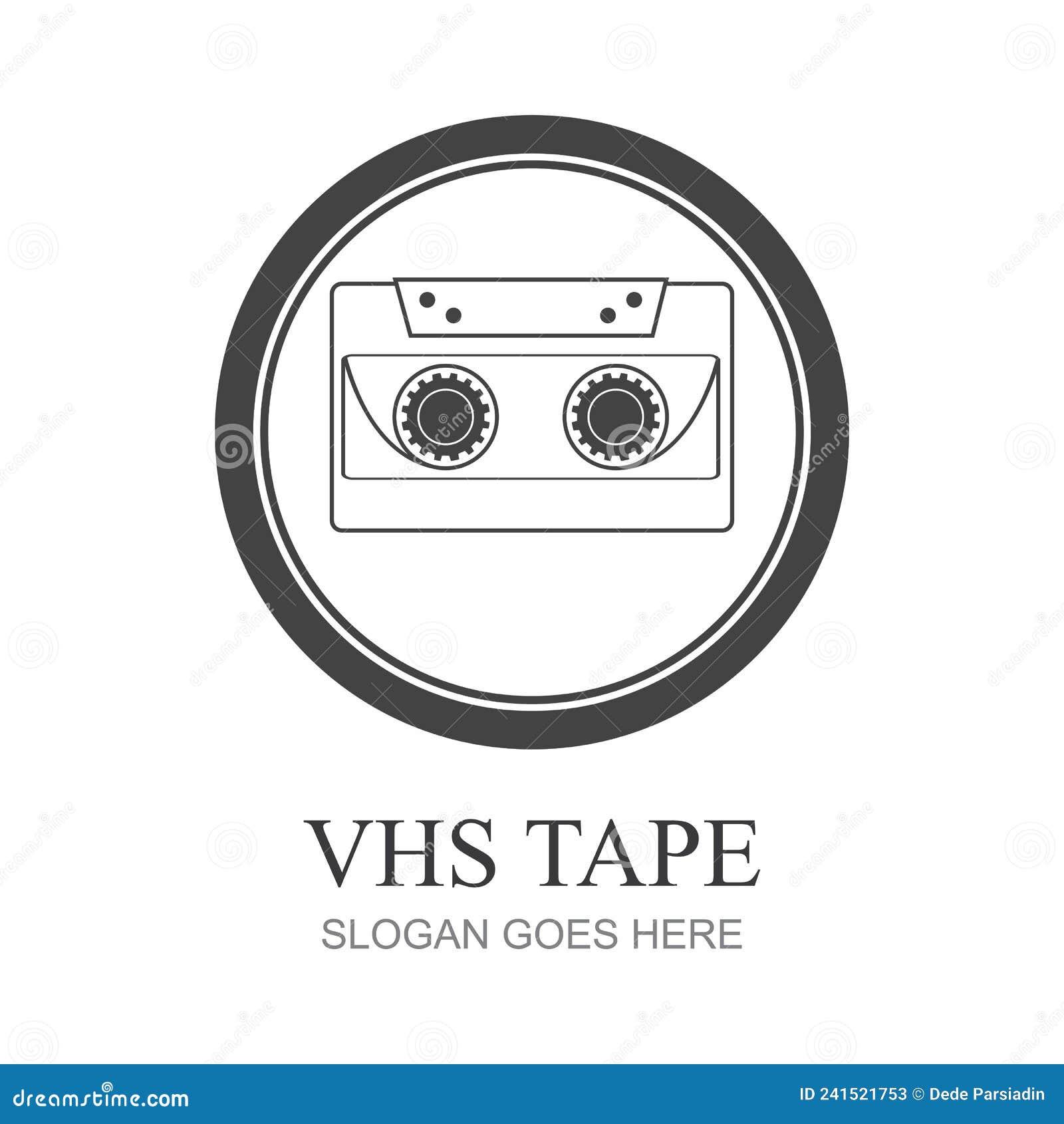 Video Tape VHS Logo Template Vector Illustration Design Stock Vector ...