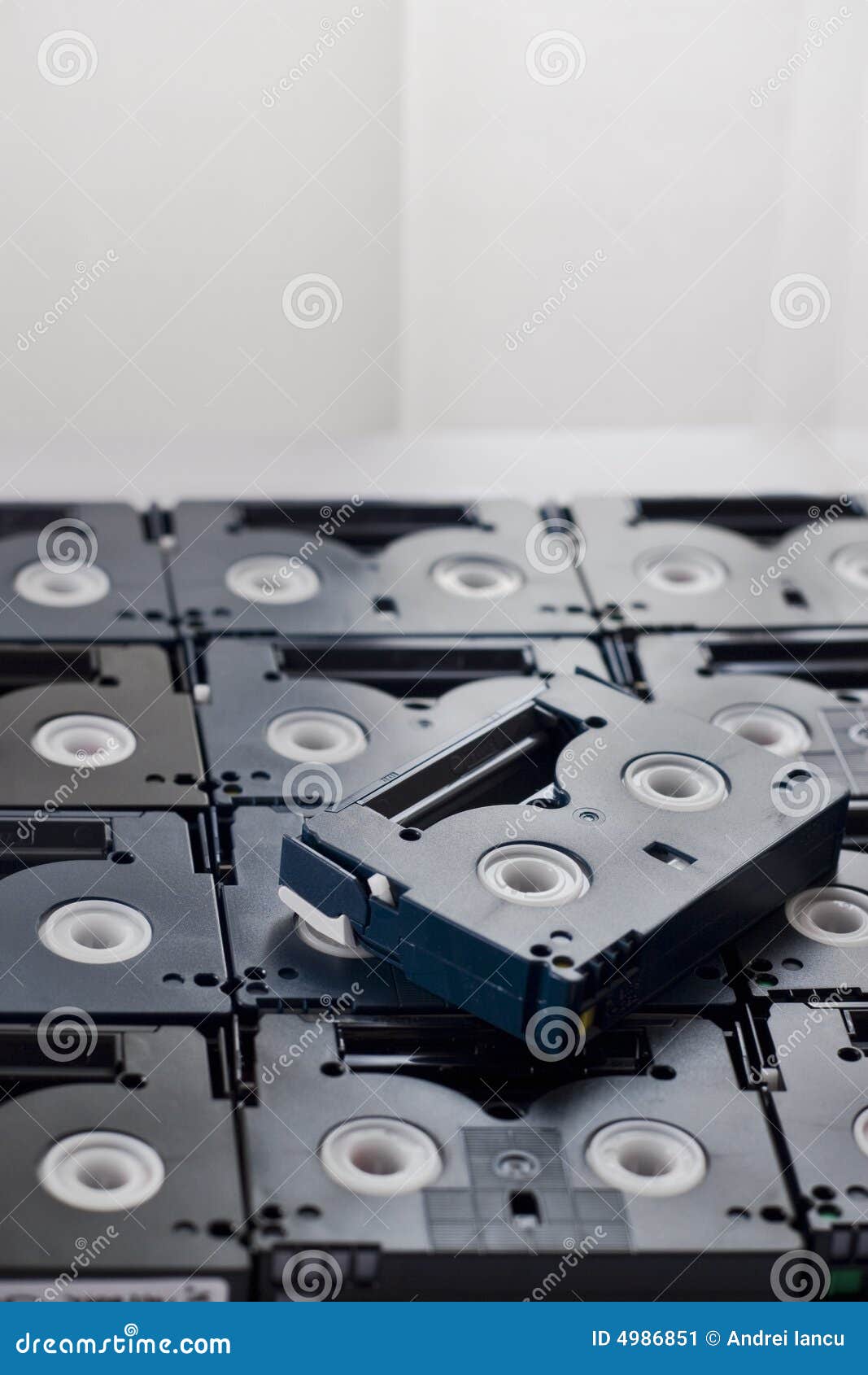 Video tapes stock image. Image of record, selection, information - 4986851