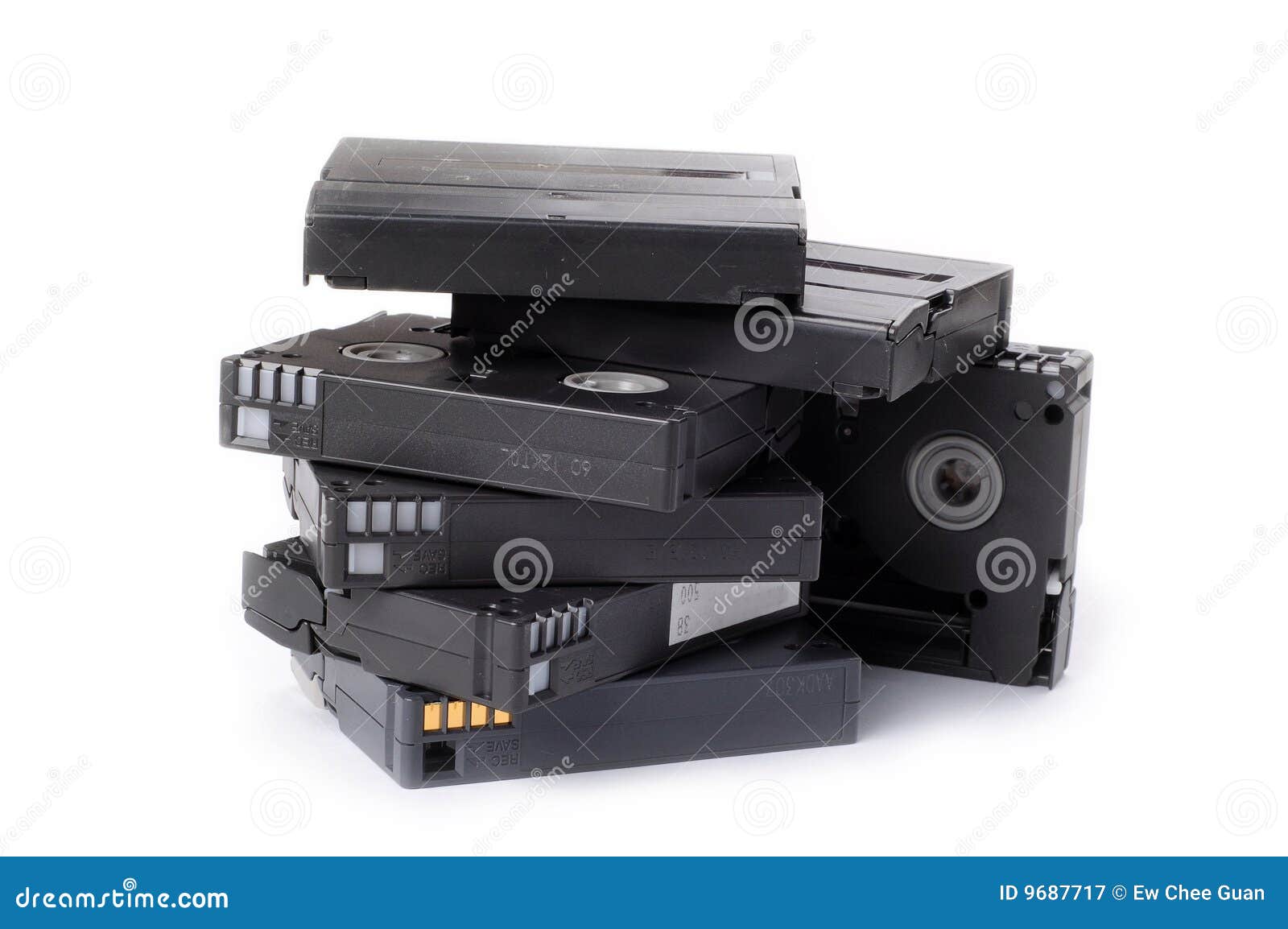 VIDEO TAPES stock image. Image of video, movie, media - 9687717