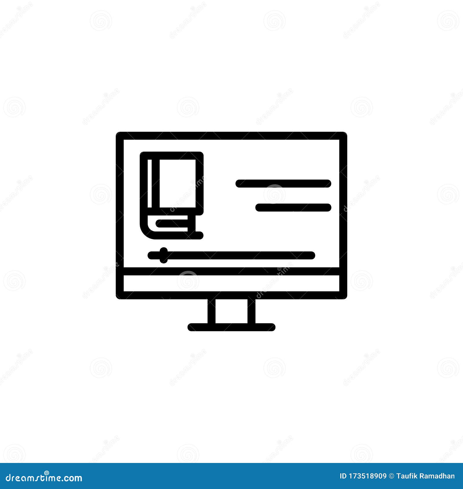 Video Tutorial Icon. Online Learning Icon. Perfect for Application, Web ...