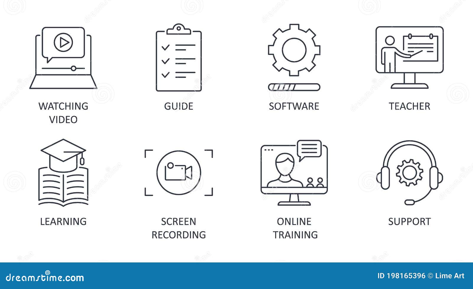 Video Tutorial Icon Cartoon Vector | CartoonDealer.com #92166237
