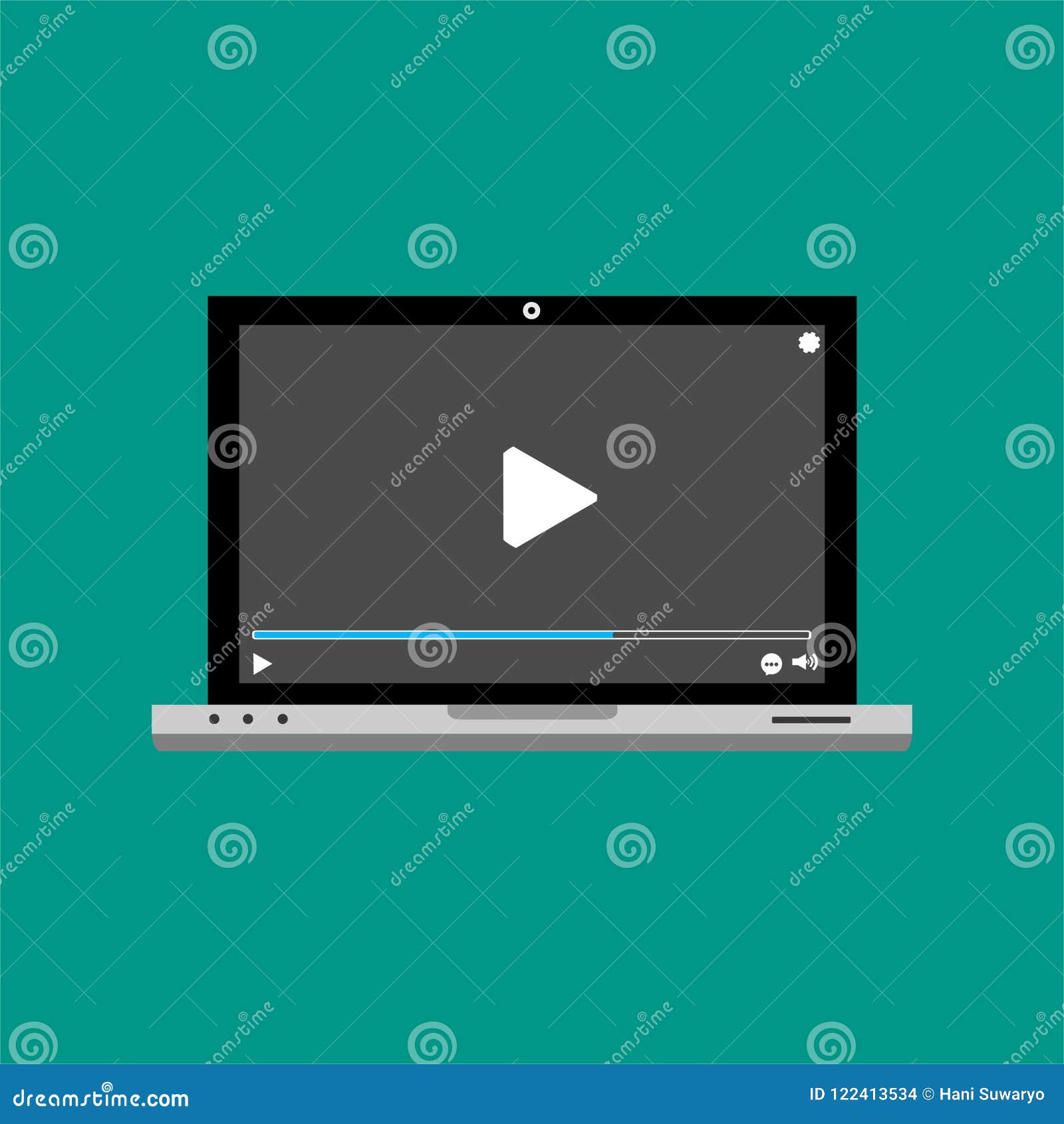 Video Tutorials, Study and Learning Concept. Vector Flat Illustration ...