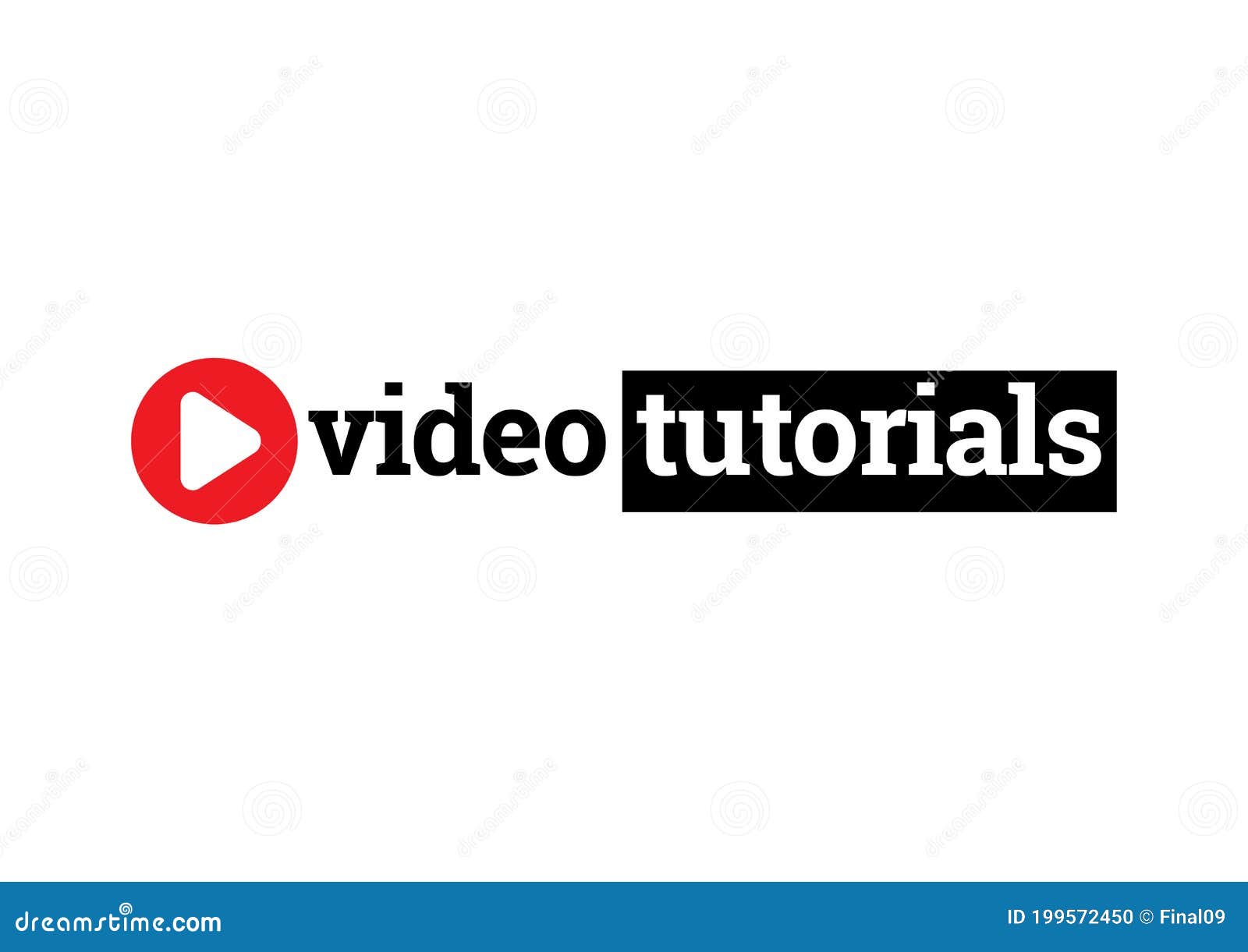 Video Tutorials icon. stock vector. Illustration of online - 199572450