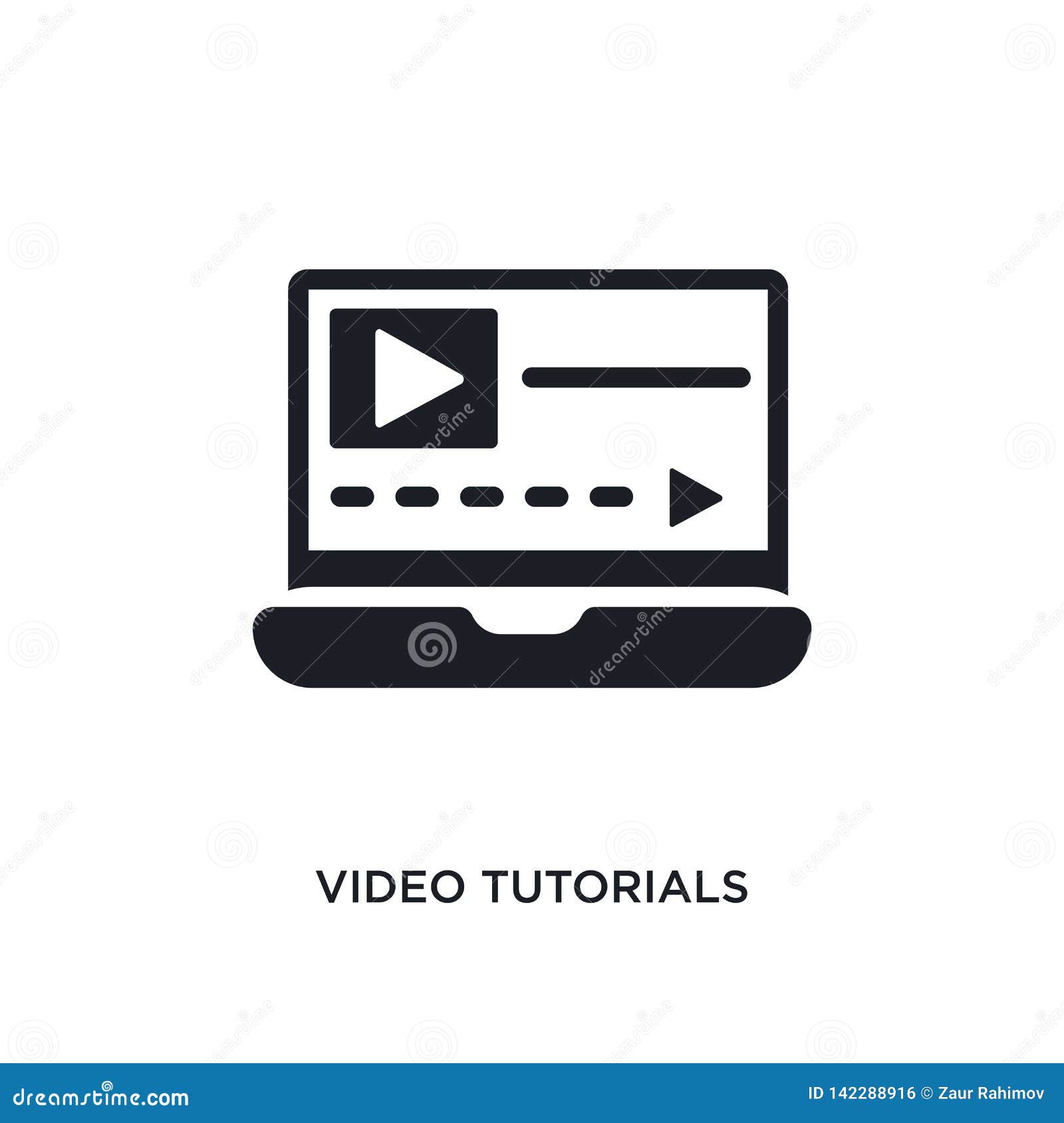 Video Tutorials Isolated Icon. Simple Element Illustration from E ...