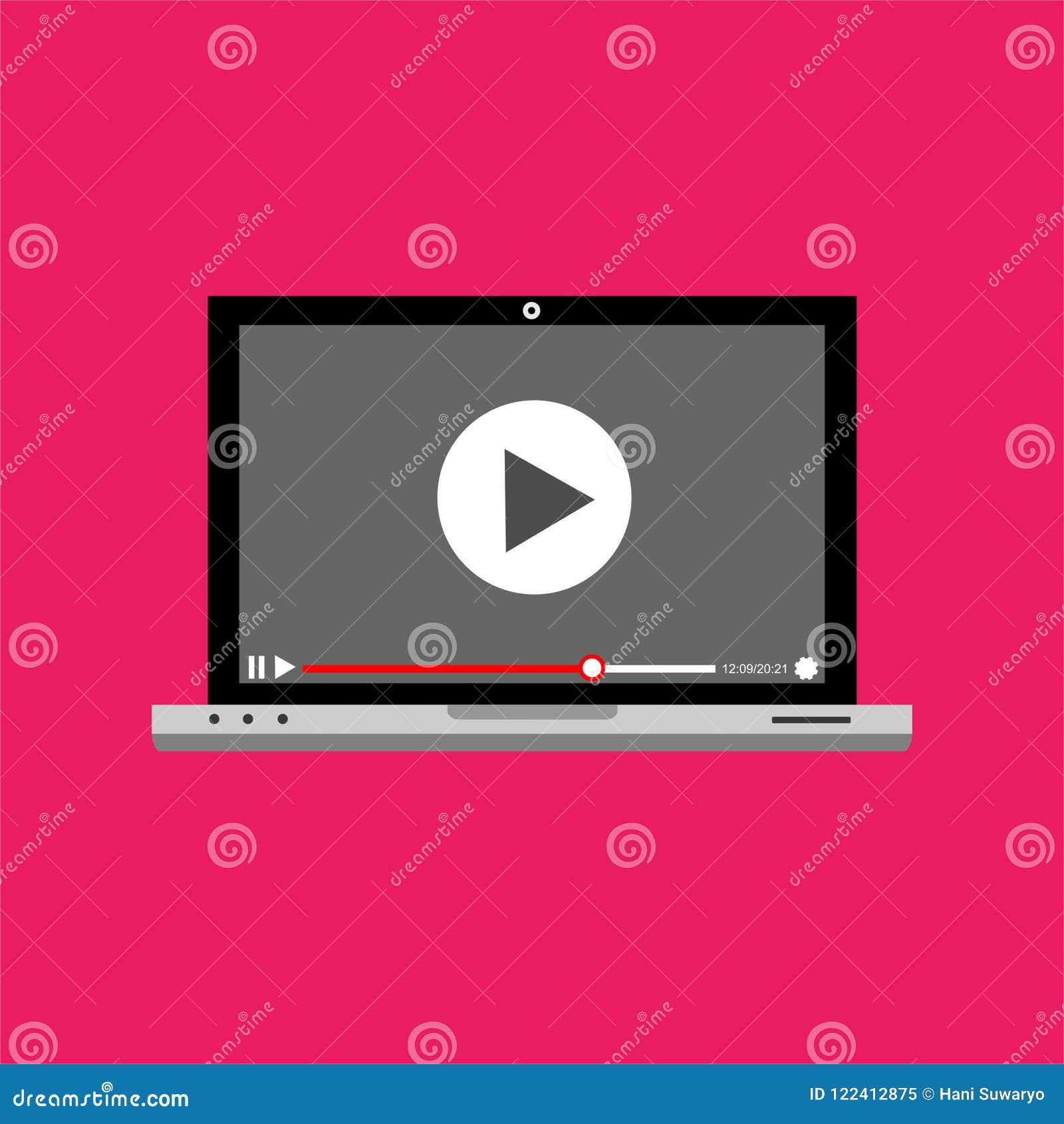 Video Tutorials, Study and Learning Concept. Vector Flat Illustration ...