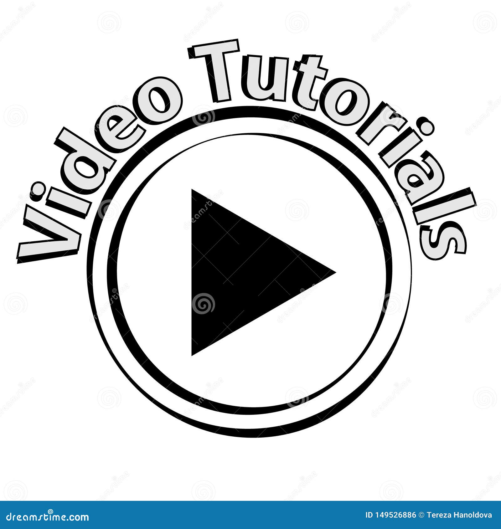 Video Tutorials Symbol - Internet Signs and Symbols Stock Vector ...